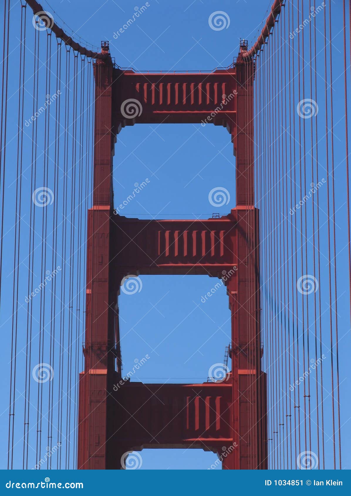 Golden Gate Bridge Tower, View From Roadway Picture. Image: 1034851