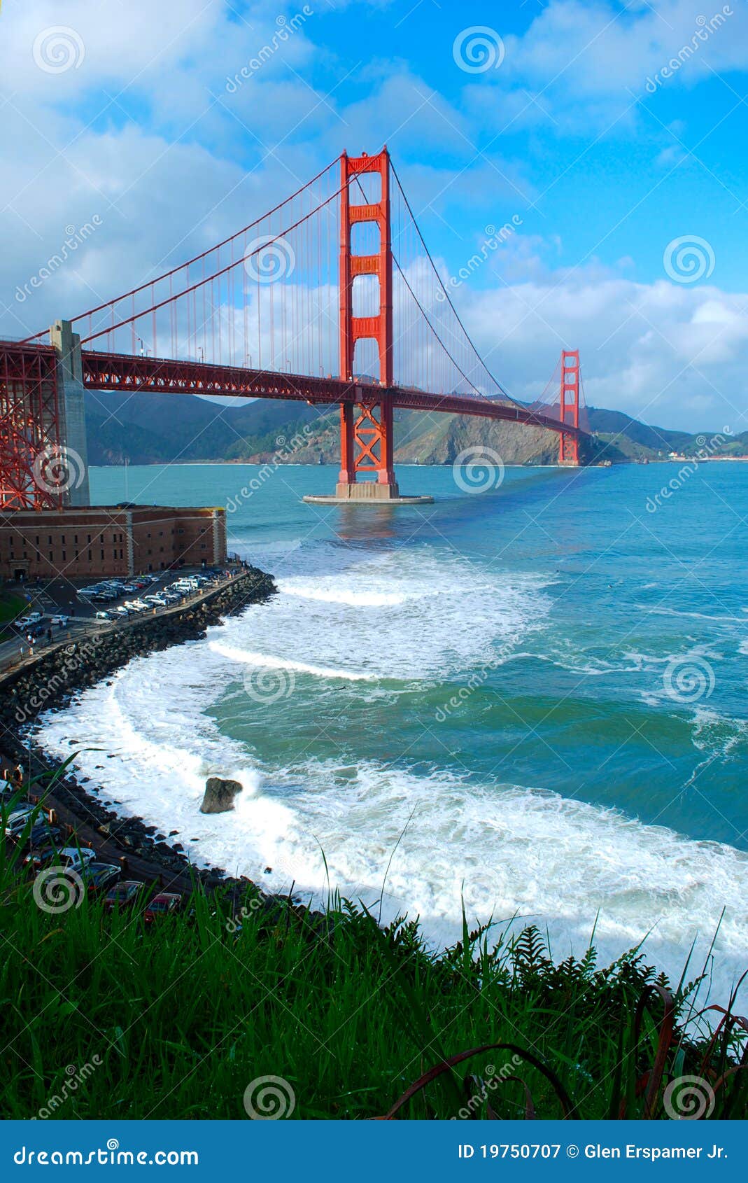 Golden Gate Bridge View Point Stock Image - Image of international ...