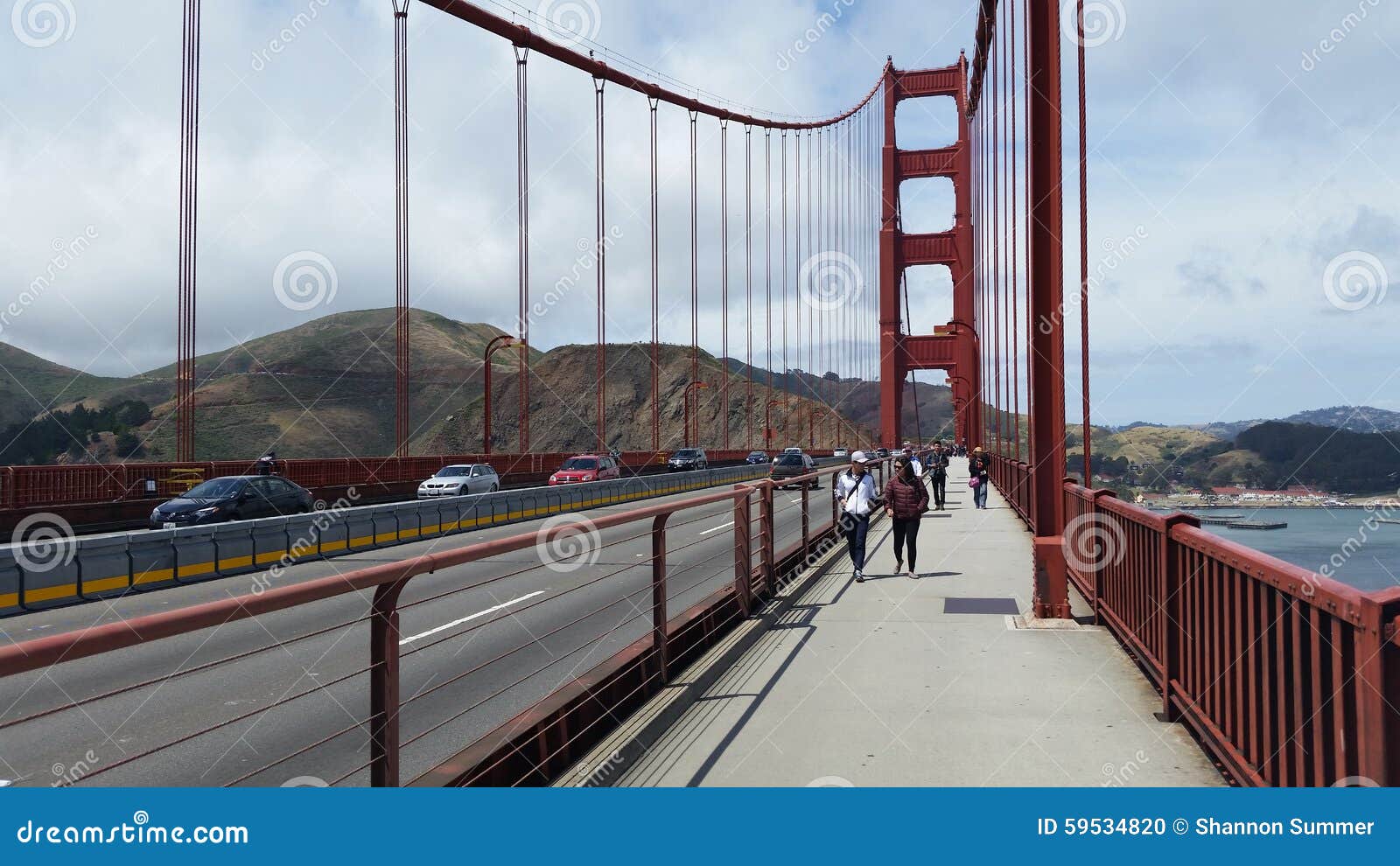 Golden Gate Bridge editorial image. Image of golden, walking - 59534820