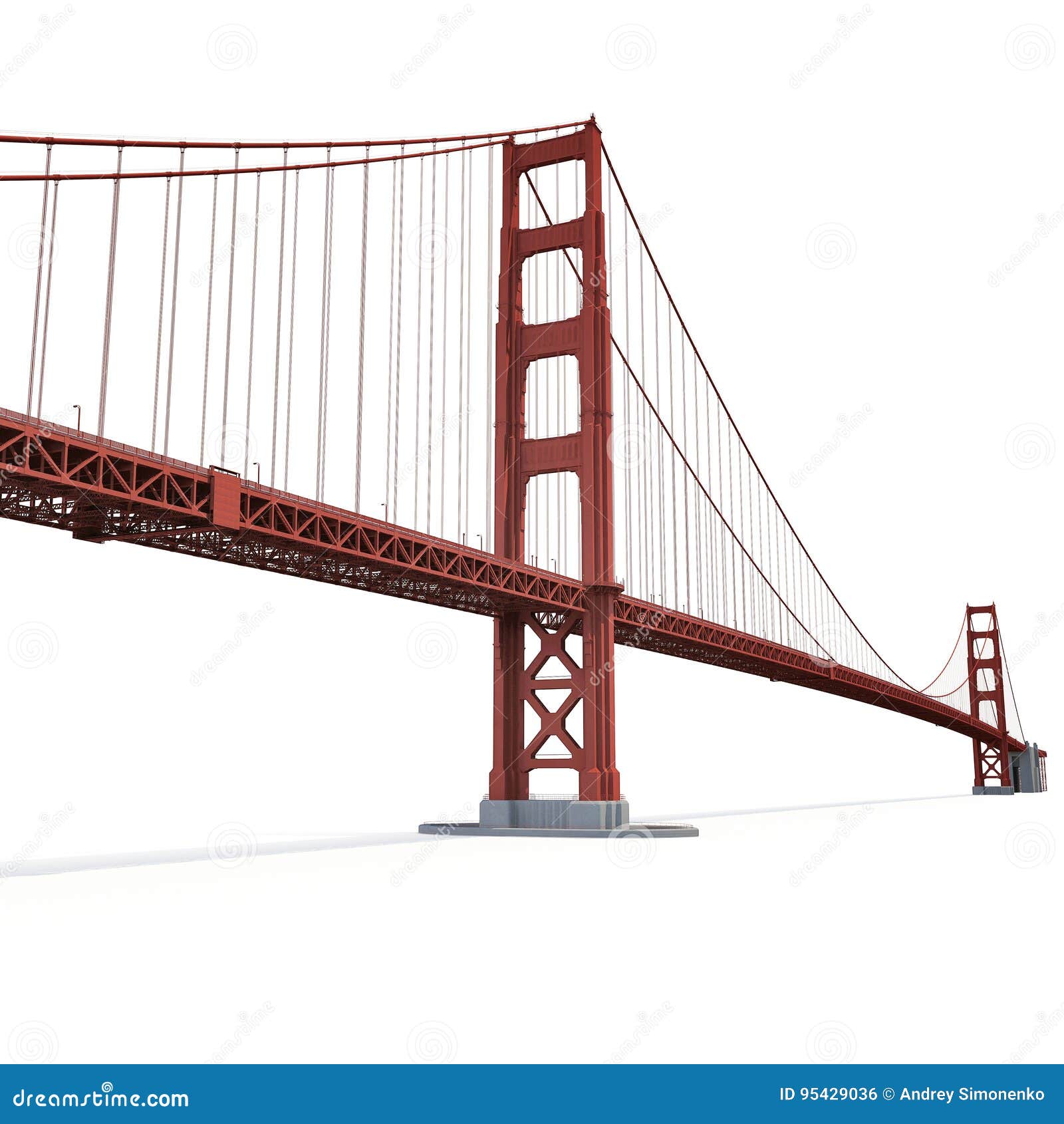 Golden Gate Bridge White Background Stock Illustrations – 862 Golden ...