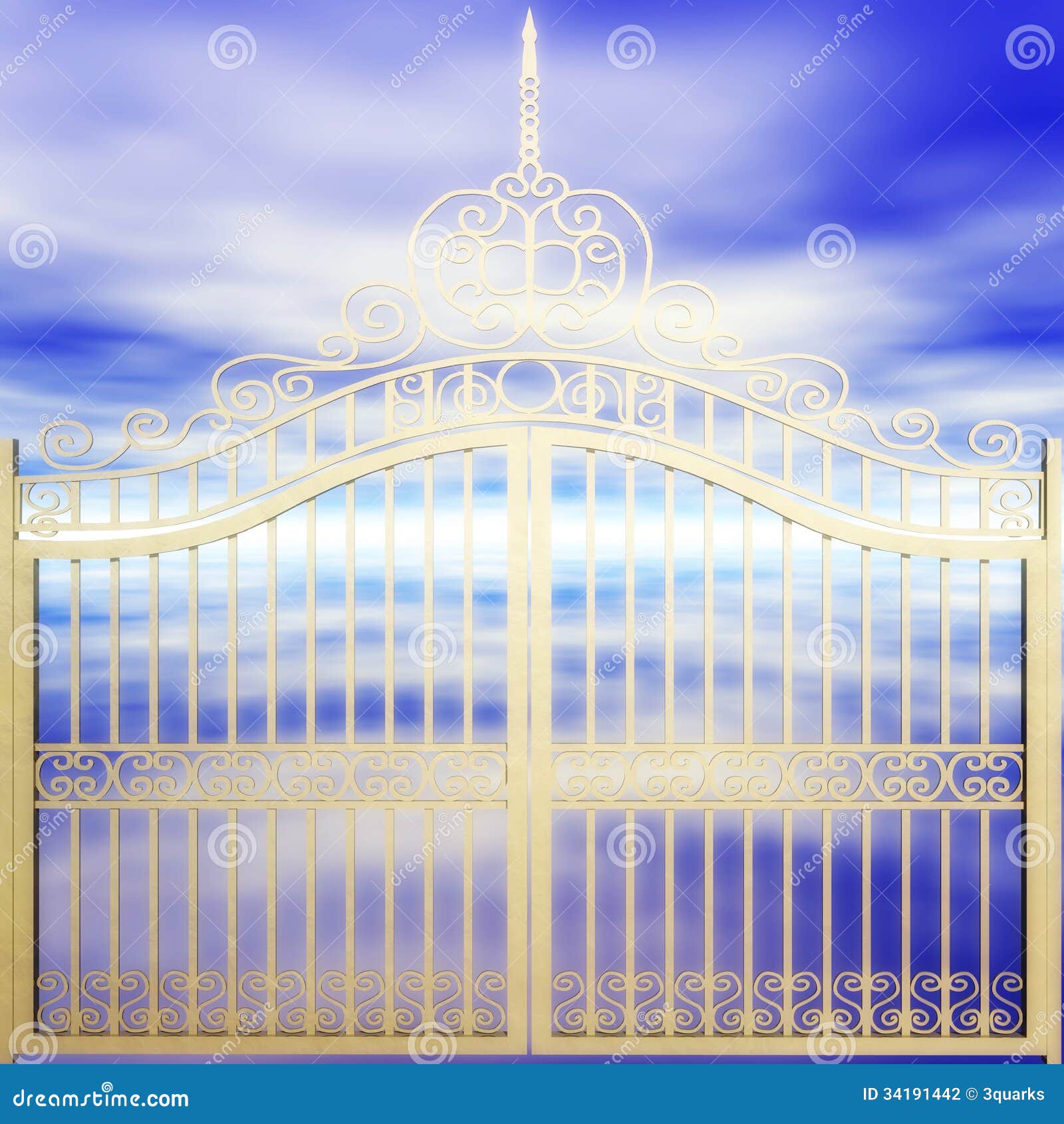 Golden Gate stock illustration. Illustration of magical - 34191442