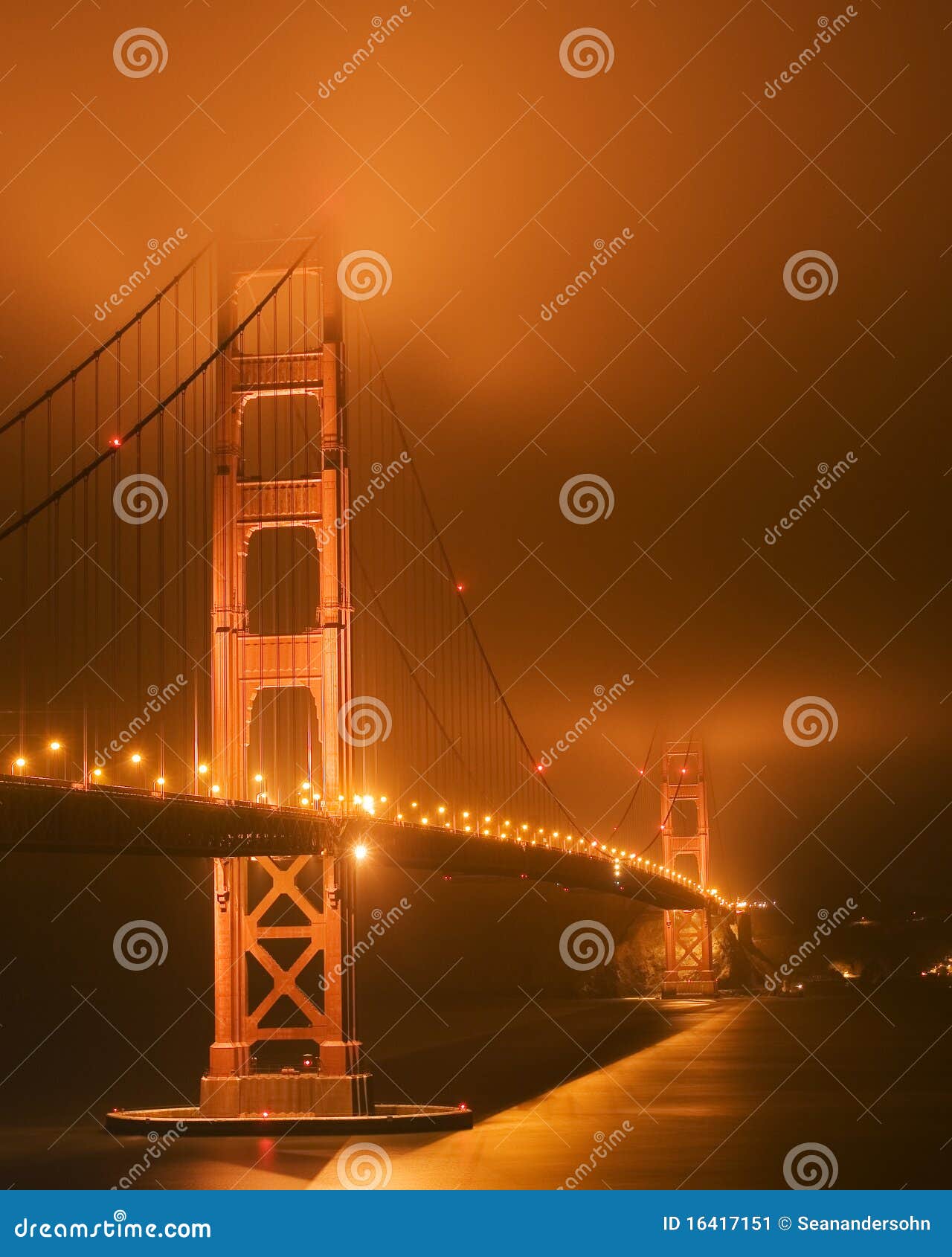 Golden Gate Glow stock image. Image of hazy, excite, background - 16417151