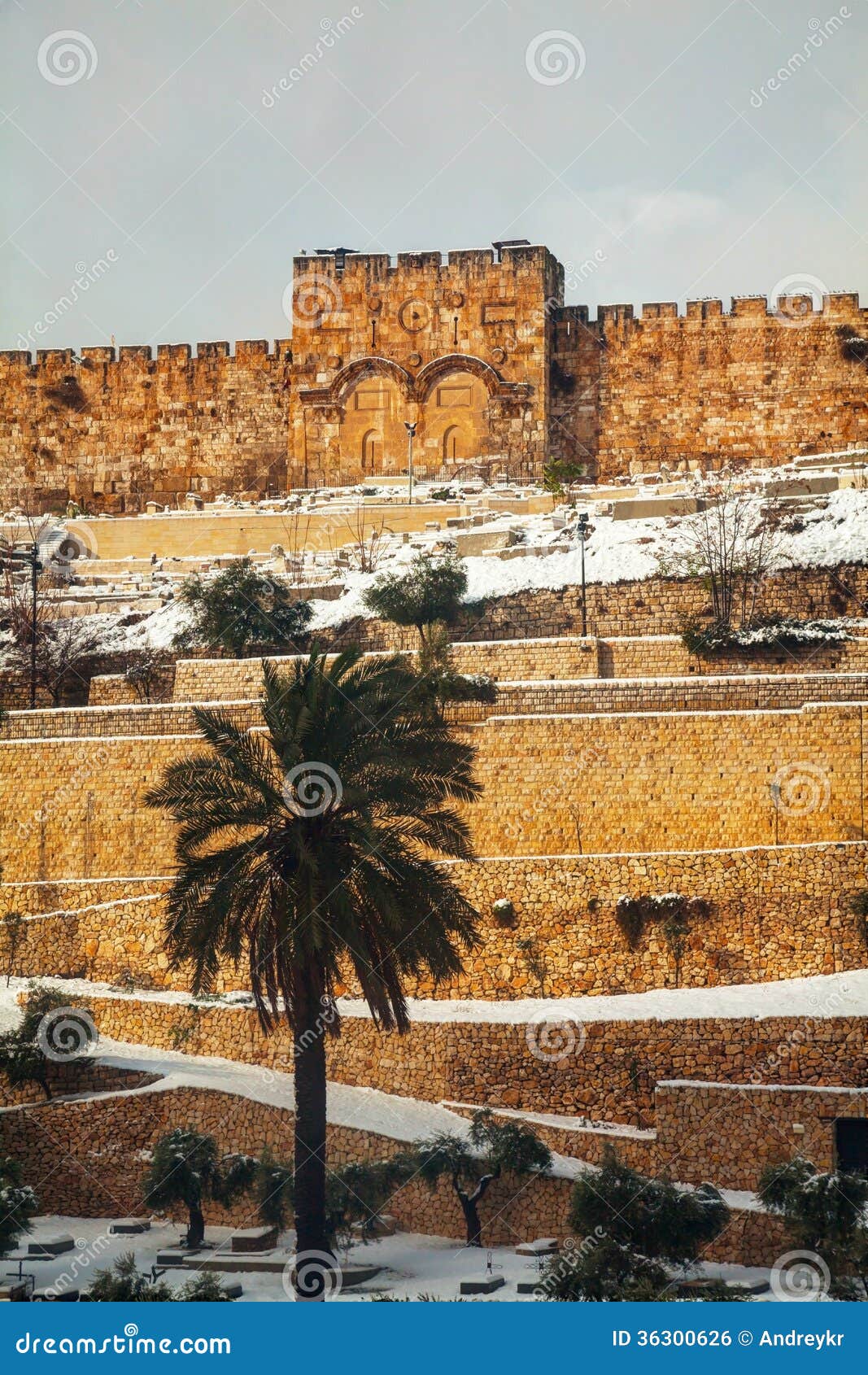 The Golden Gate in Jerusalem, Israel Stock Photo - Image of land ...