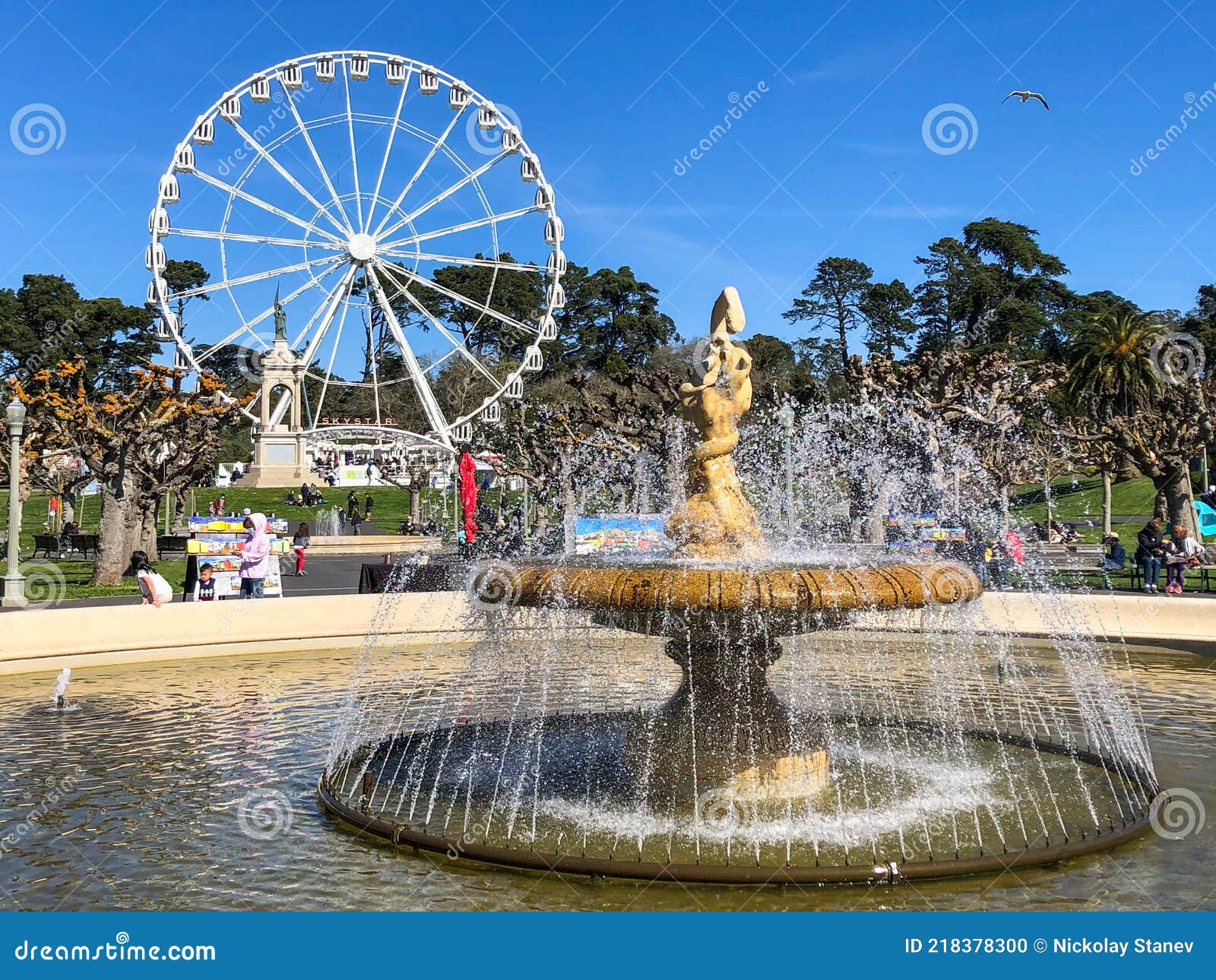 Golden Gate Park Ferris Wheel Editorial Image - Image of white ...