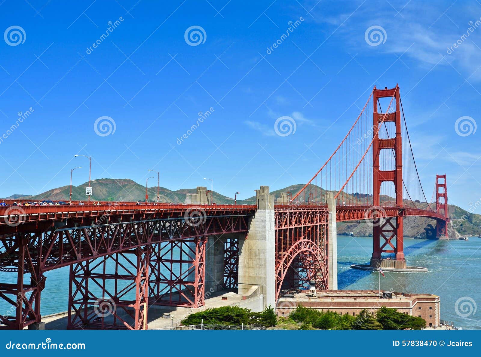 Golden Gate stock photo. Image of headlands, engineering - 57838470