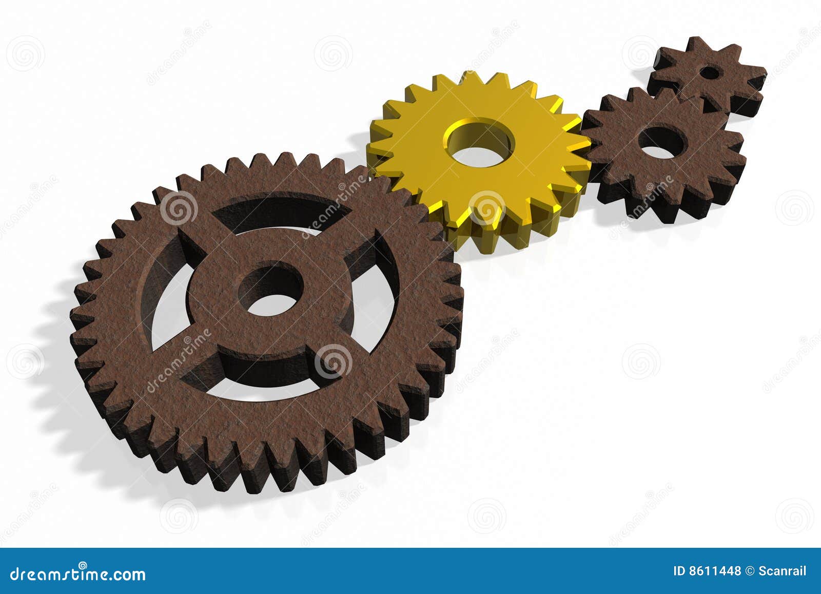 Gear Ratio Vector Illustration. Labeled Physical Formula Explanation ...