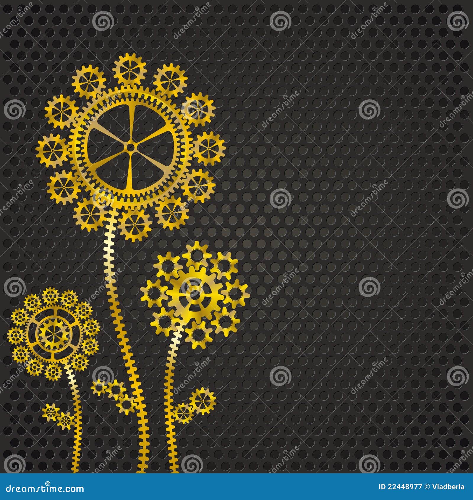 Gear Flowers Logo Vector Illustration | CartoonDealer.com #101704216