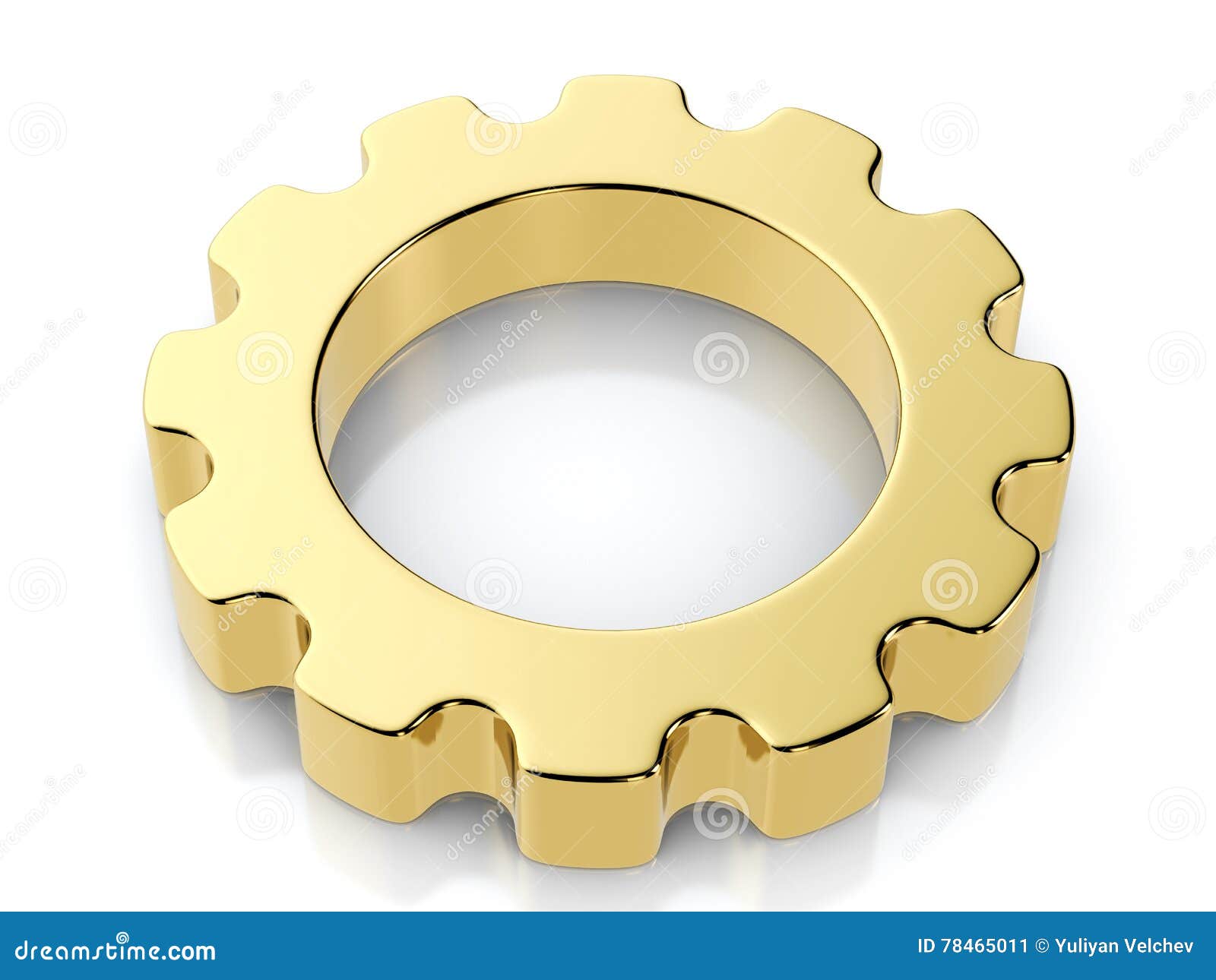 Golden Gear Icon Config Settings Symbol, Gears Signs Cartoon Vector ...