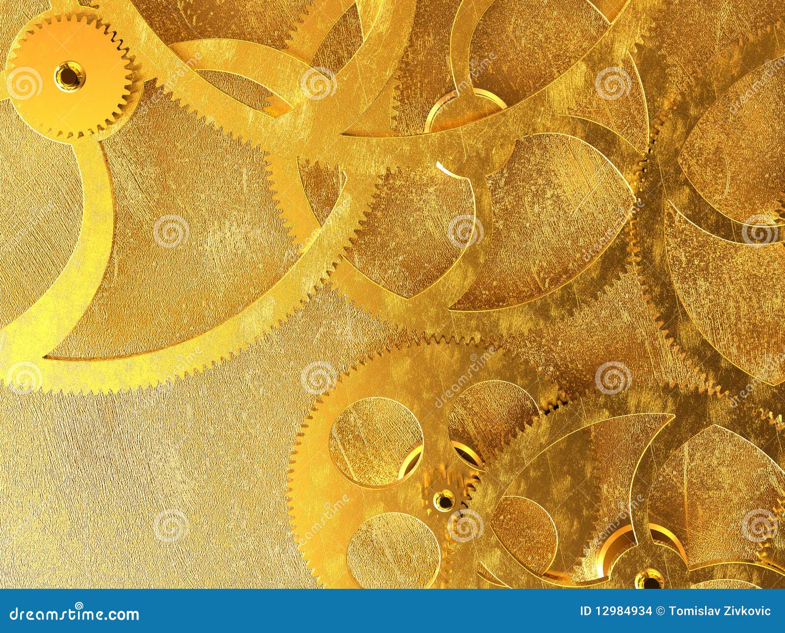 Golden gears background stock illustration. Illustration of engineering ...