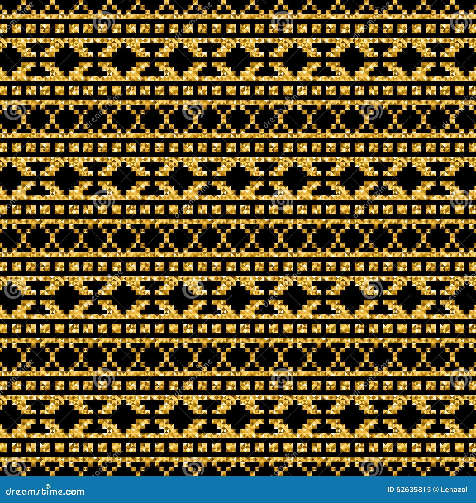 Golden Geometric Modern Pattern Stock Vector - Illustration of jacquard ...