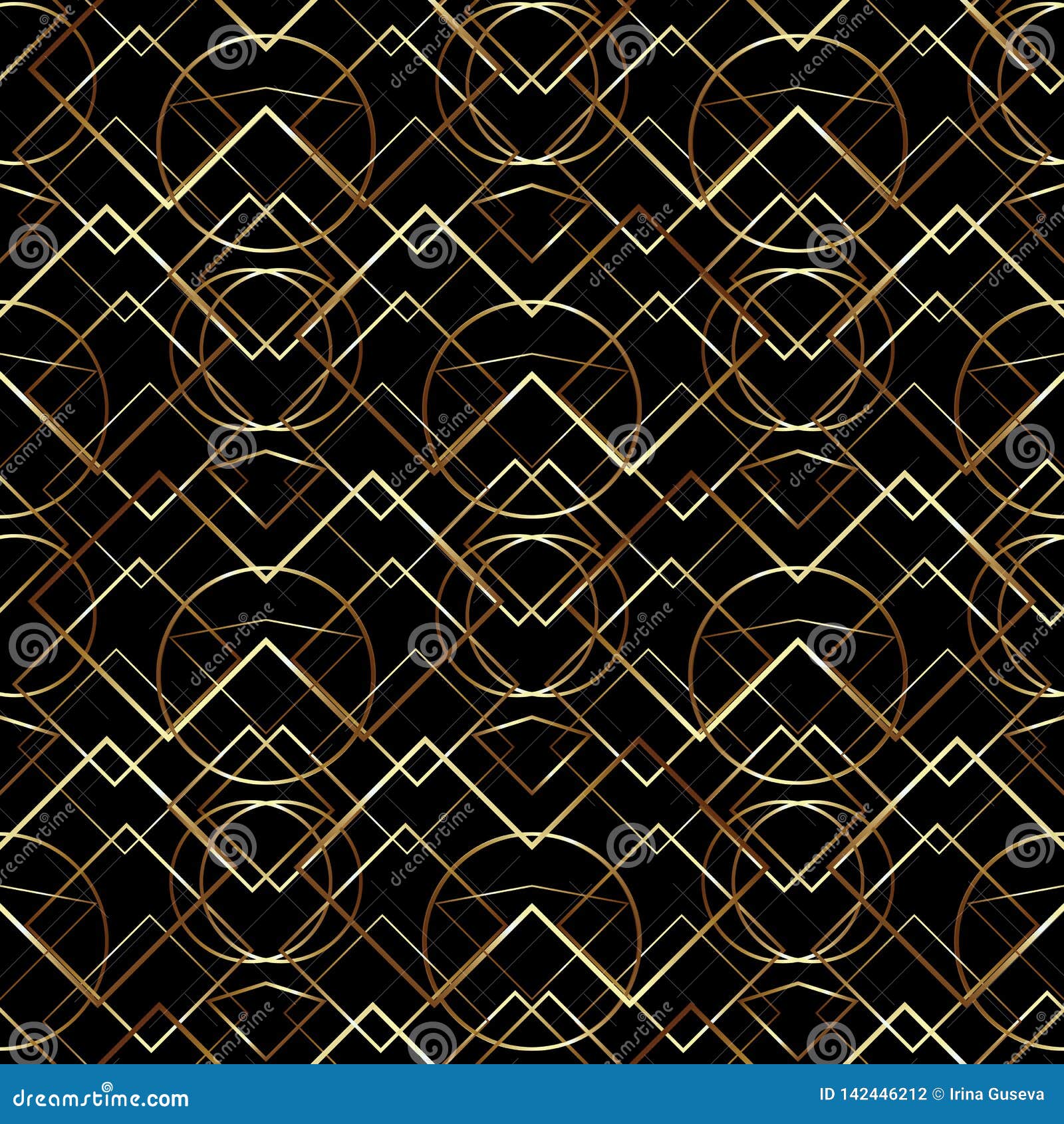 Golden geometric pattern stock vector. Illustration of geometrical ...