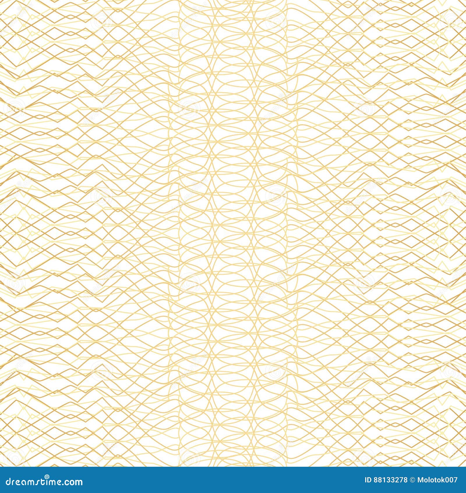 Golden Geometric Pattern on White Background. Stock Vector ...