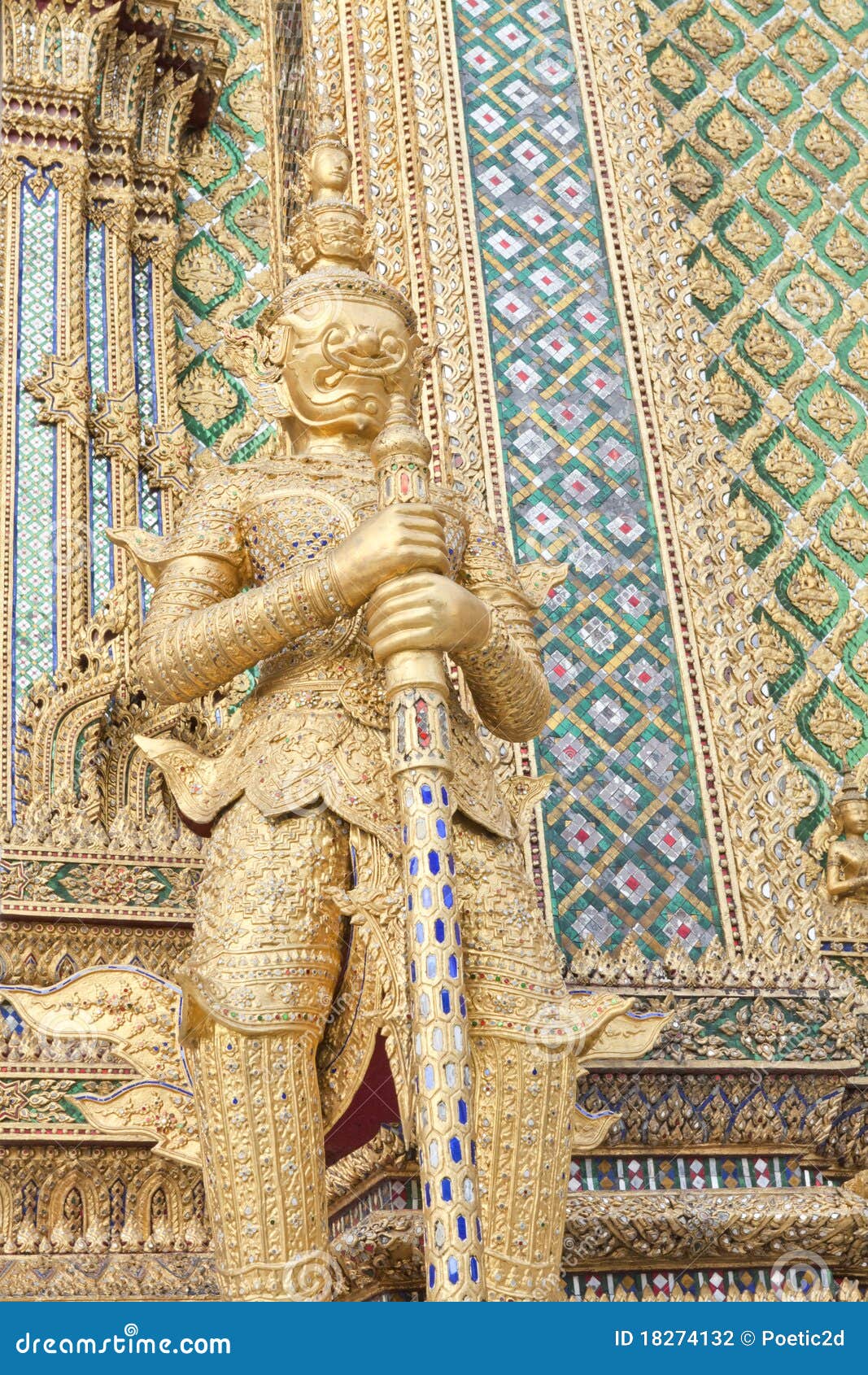 Golden Giant stock photo. Image of buddhist, tourism - 18274132