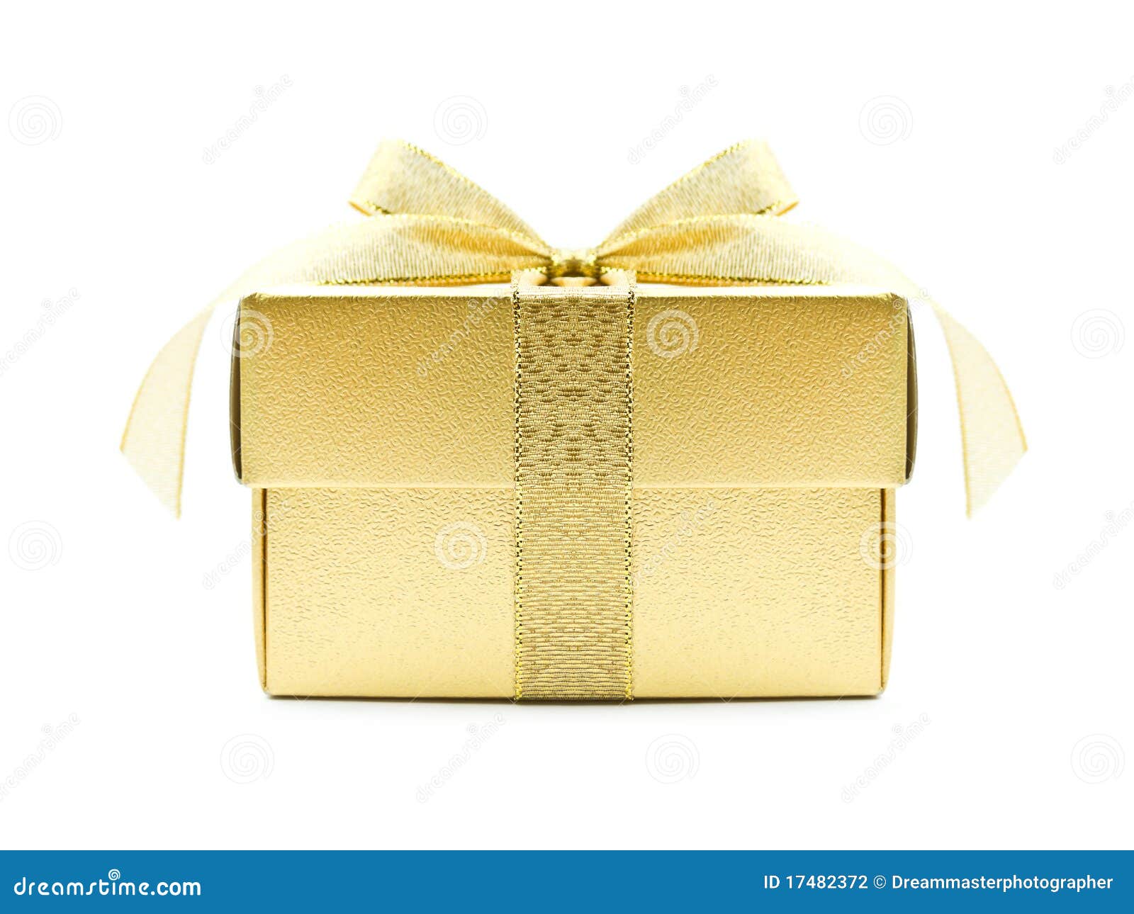 Golden Gift Boxes With Beautiful Ribbon And Bow On A Bright Shiny ...