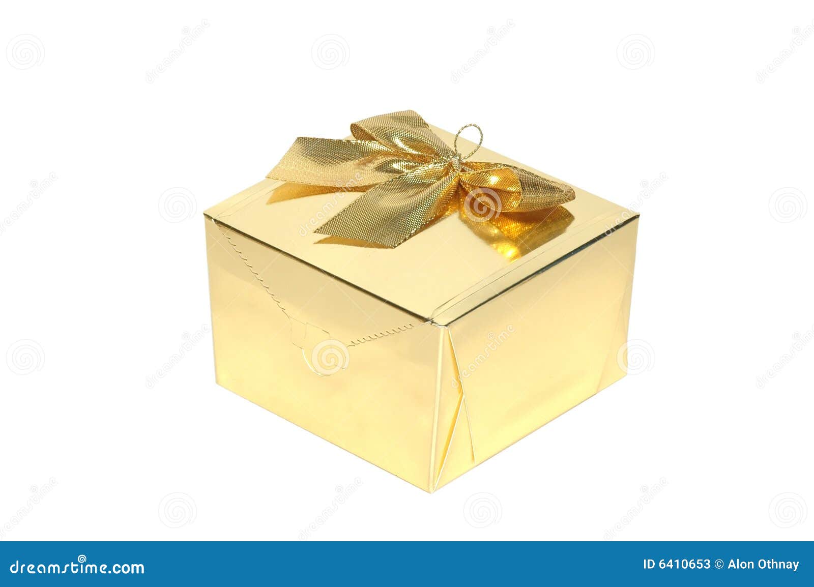 Golden gift box stock image. Image of thank, gratitude - 6410653