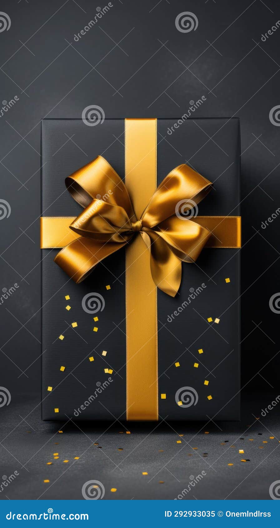 Golden gift boxes and bow stock image. Image of present - 292933035