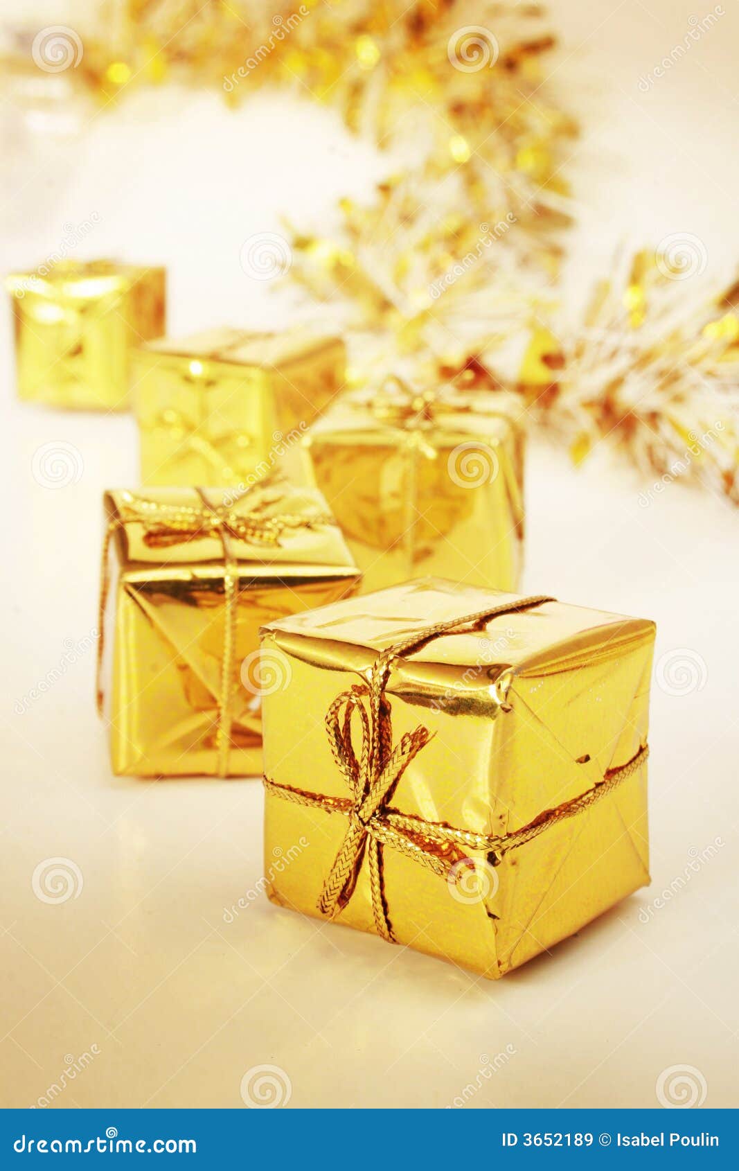 Golden gifts stock image. Image of decorate, tradition - 3652189