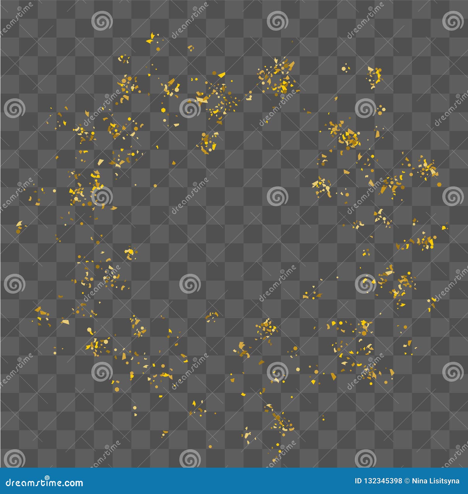 Golden Glitter Confetti Stock Vector Illustration Of Abstract 132345398