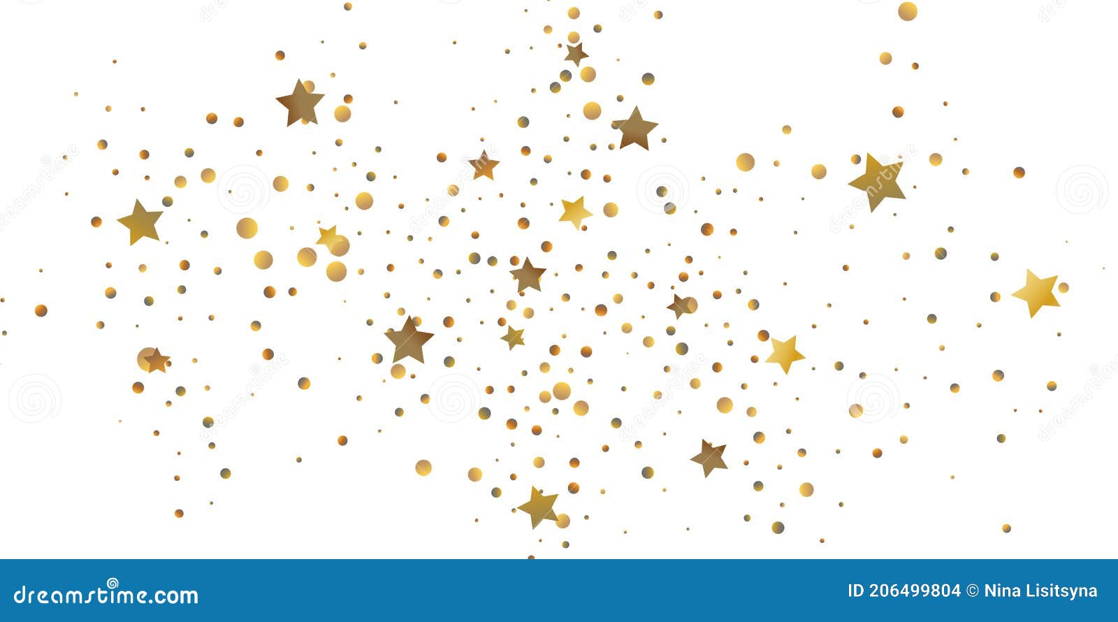 Golden Glitter Confetti Stock Illustration Illustration Of Light