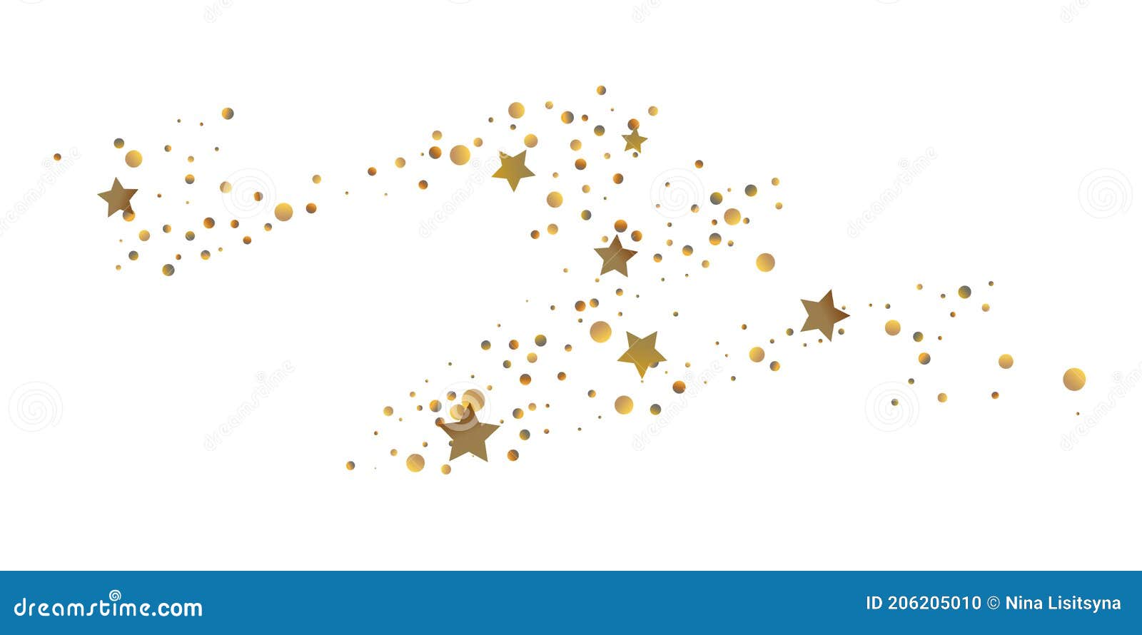 Golden Glitter Confetti Stock Illustration Illustration Of Xmas