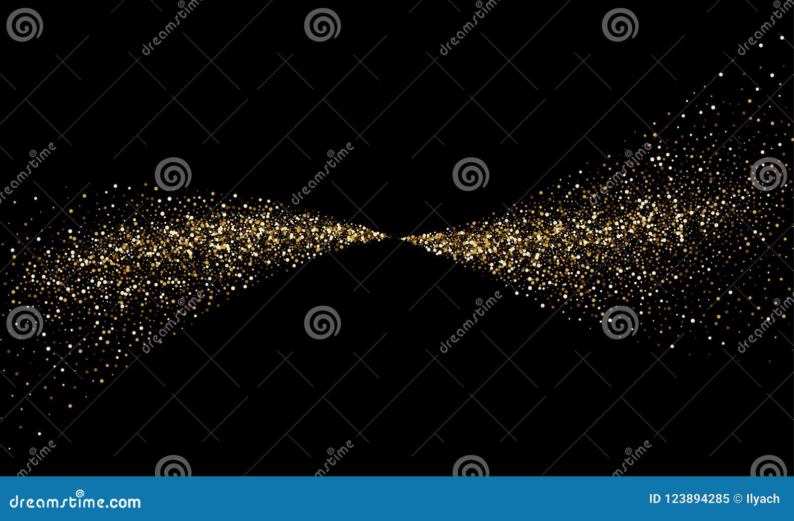 Golden Glitter Wave Vector Shiny Particles Trail Stock Vector ... Golden Glitter Wave Vector Shiny Particles Trail Stock Vector ...