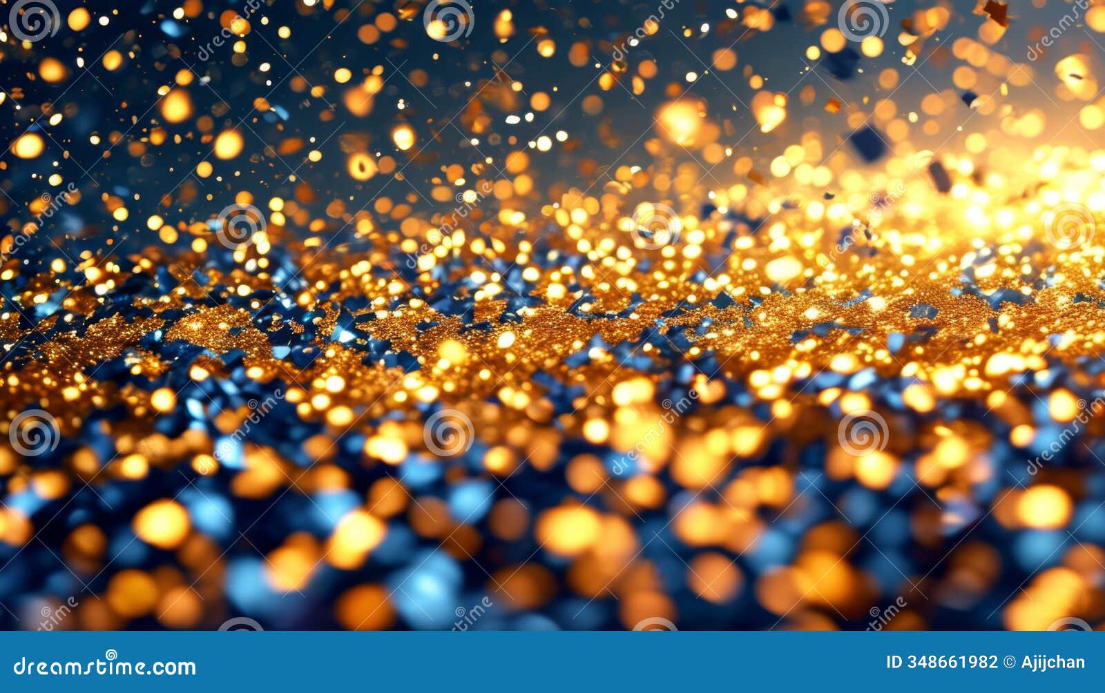 Golden Glitter Sparkle Confetti Texture in a Seamless Pattern Stock ...