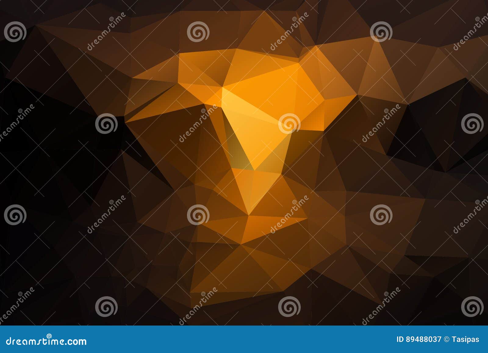 Golden Glow Low Poly Background Stock Vector - Illustration of ...