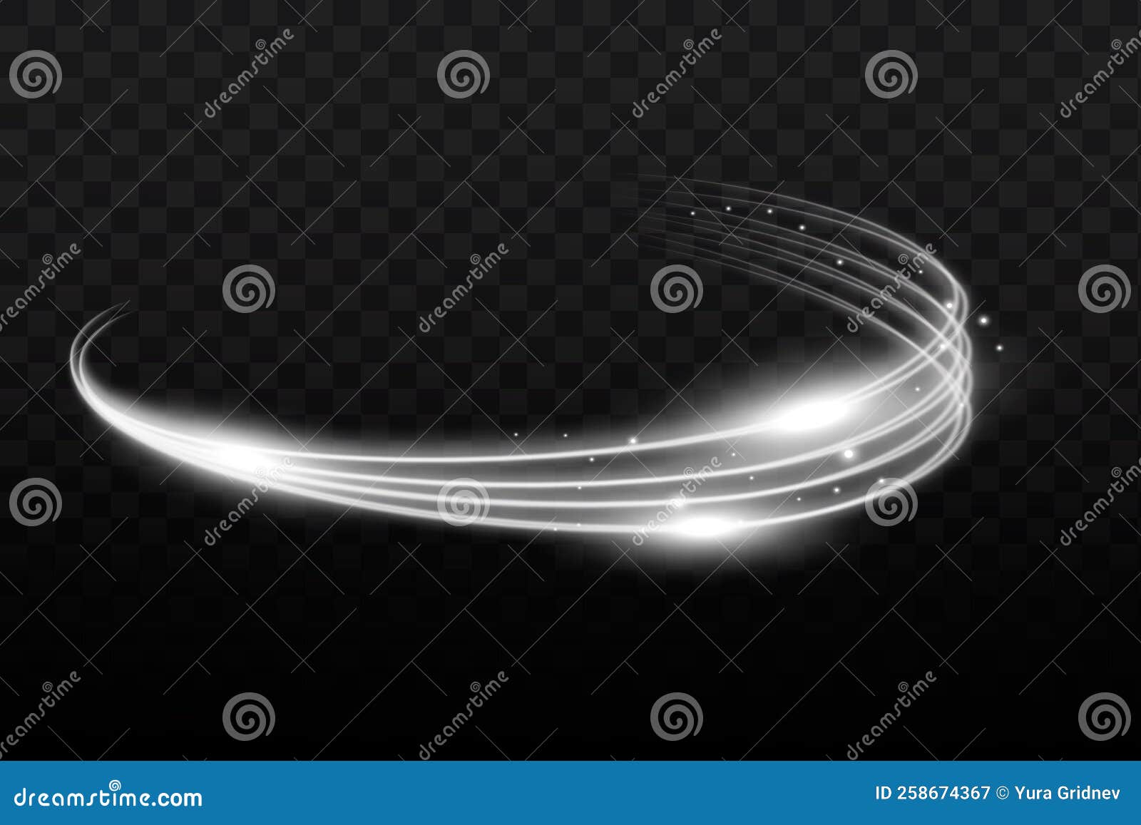 Golden Glowing Shiny Lines Effect Vector Background. Luminous White ...