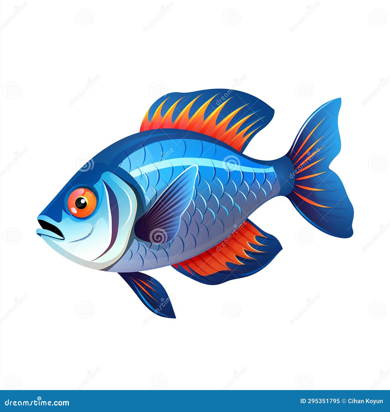 Golden goldfish drawing stock illustration. Illustration of kitchen ...