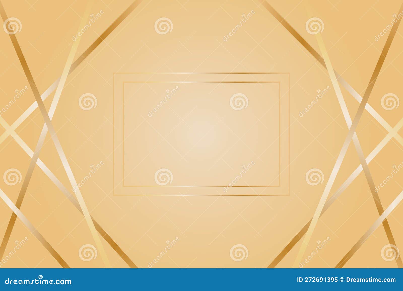 Golden Gradient Background with Oblique Lines on the Edges and a Frame ...