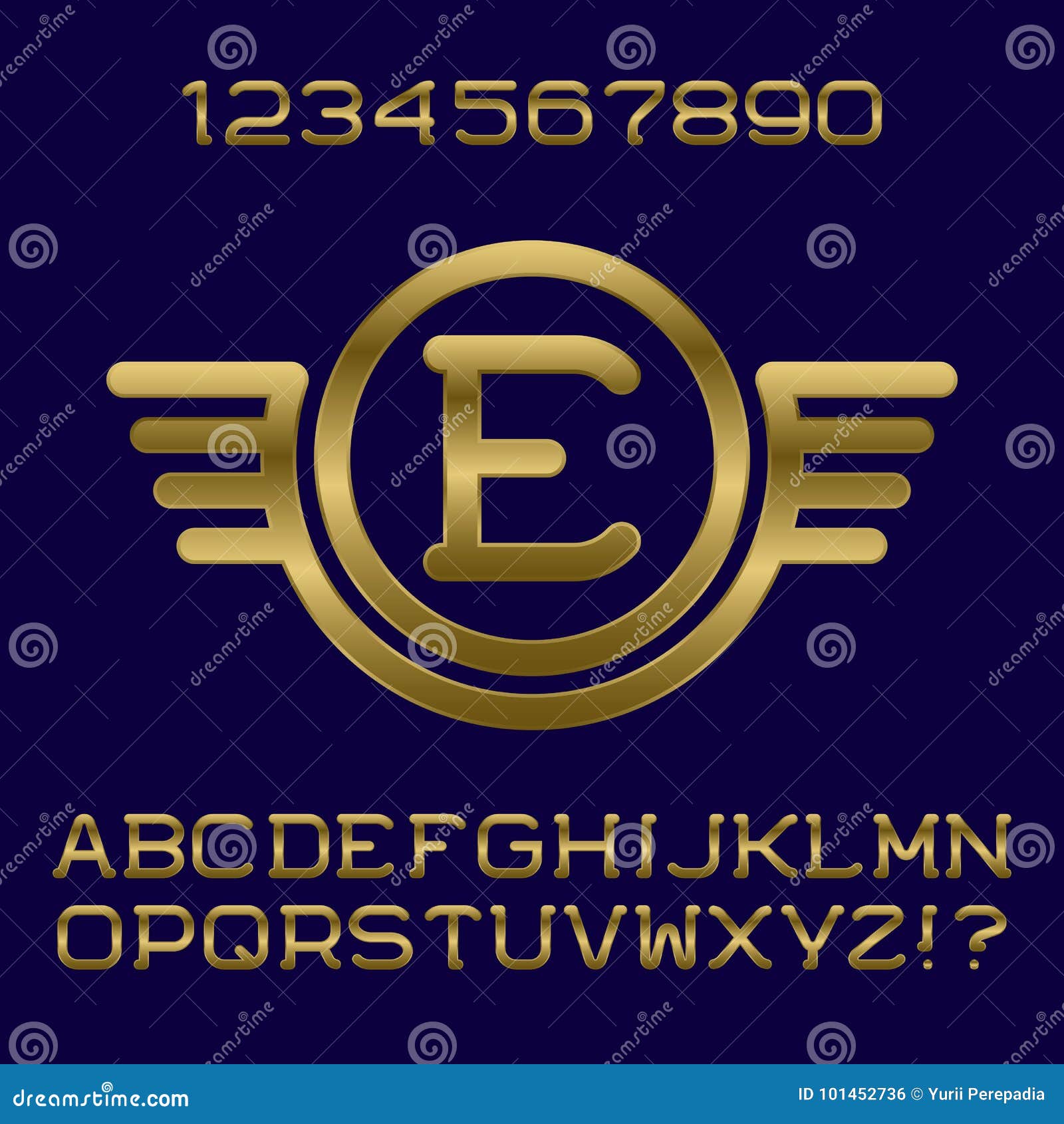 Winged Font. Letters With Wings, Flying Alphabet And Powerful Sport ...