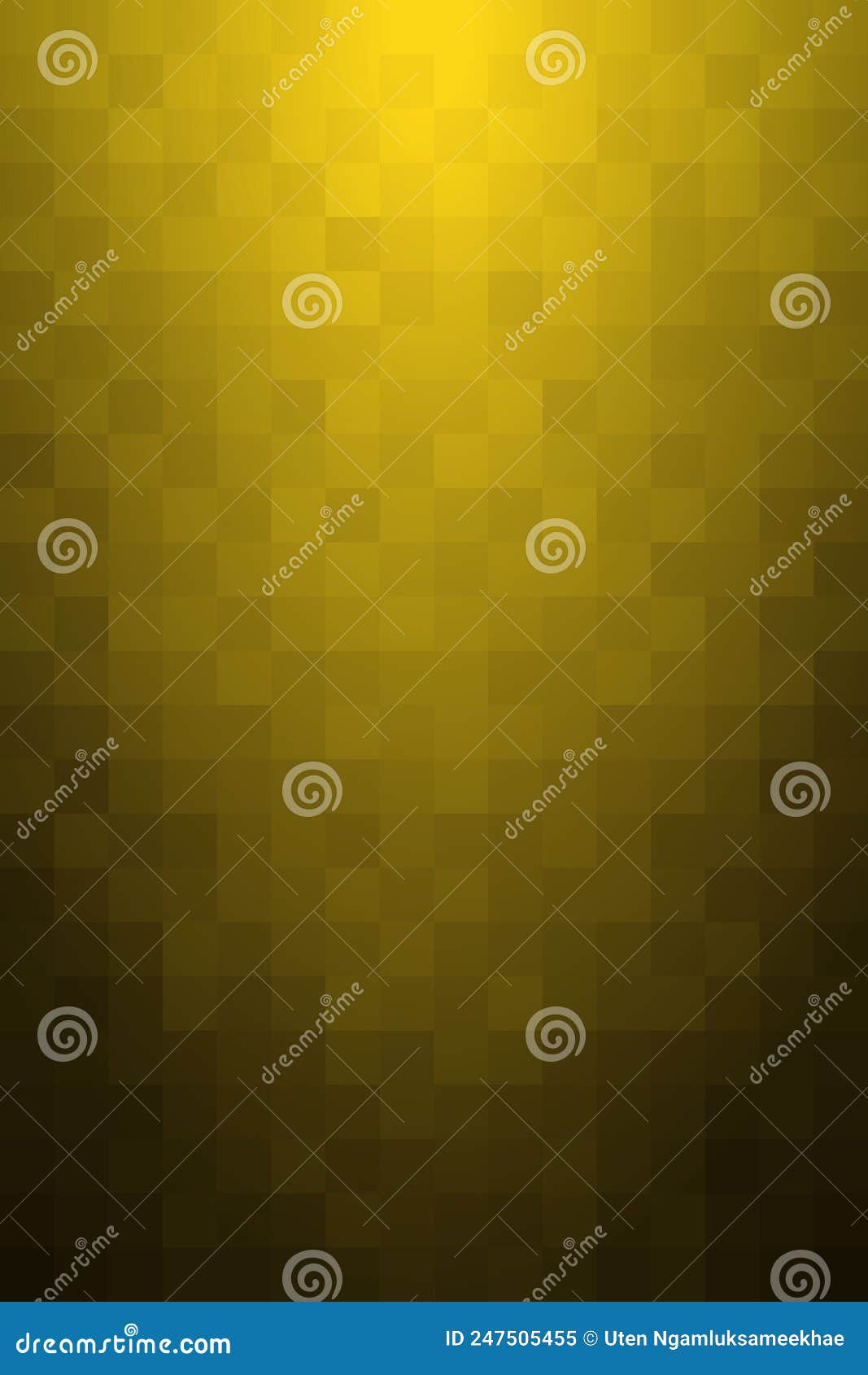 Golden Gradient Yellow Square Shape Background Pattern Stock Vector ...