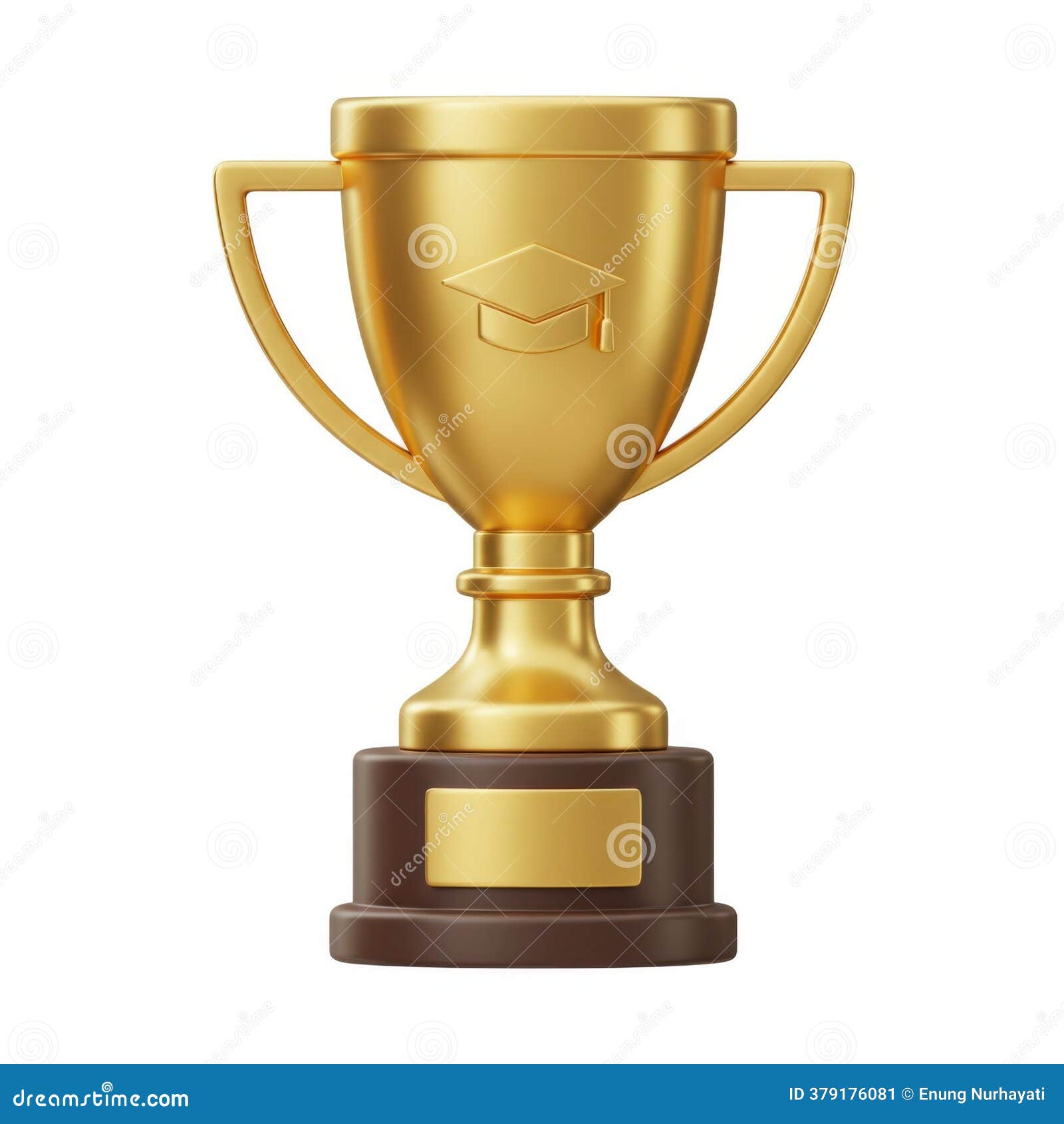 Graduation Trophy Vector Template, Student Trophy Distinction Award ...
