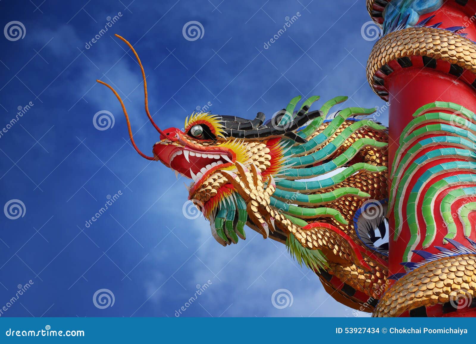Golden Gragon Statue Royalty-Free Stock Photography | CartoonDealer.com ...