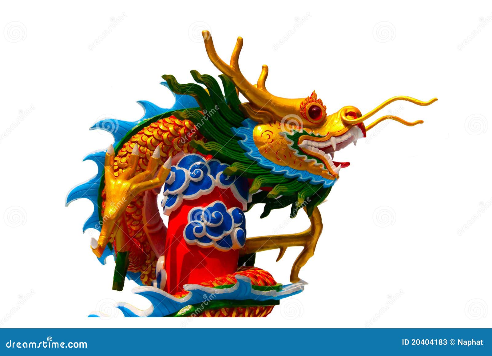 Golden Gragon Statue Royalty-Free Stock Photography | CartoonDealer.com ...