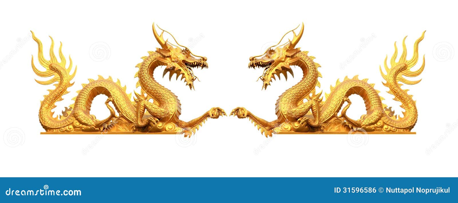 Golden Gragon Statue Royalty-Free Stock Photography | CartoonDealer.com ...