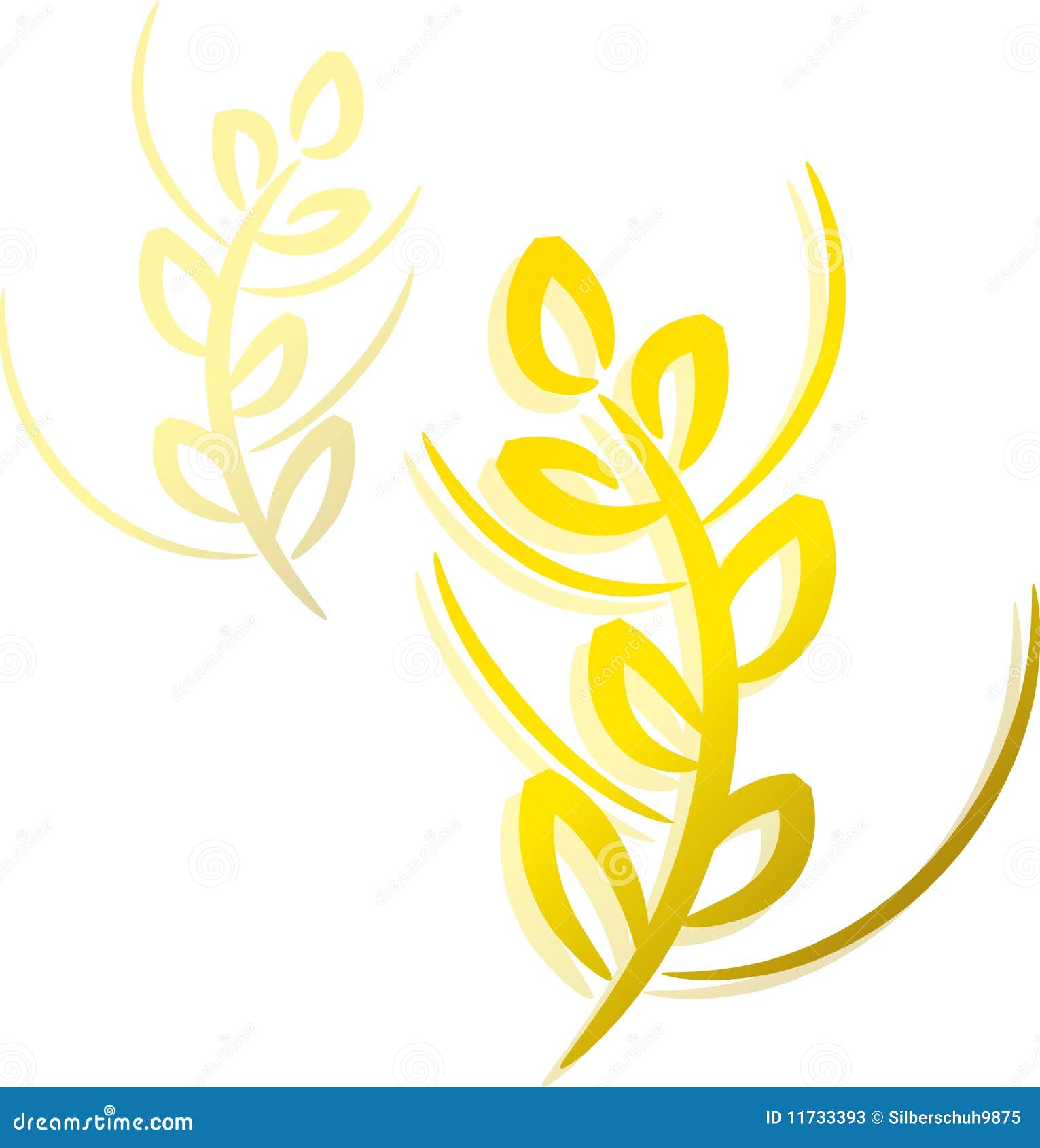 Golden Grain stock vector. Illustration of cereal, countryside - 11733393