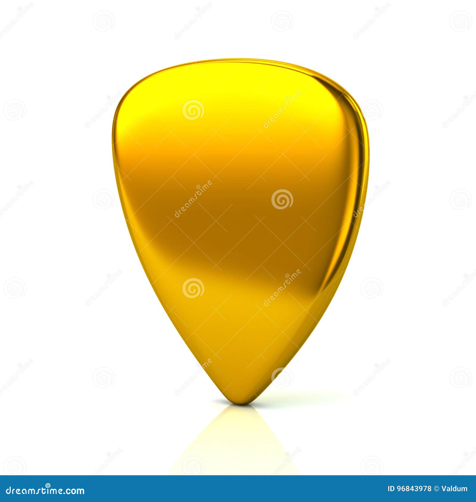 Golden guitar pick stock illustration. Illustration of sound - 96843978