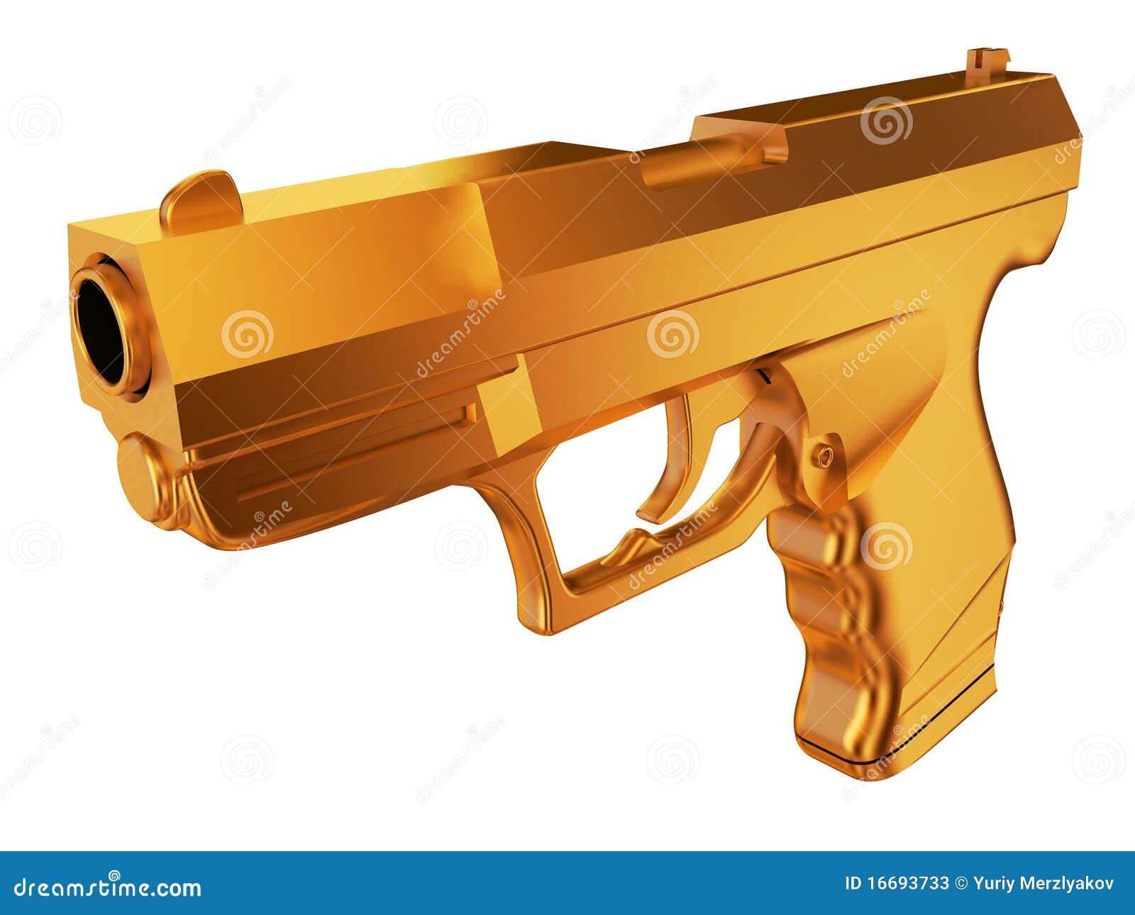 Golden Gun Stock Photos - Image: 16693733