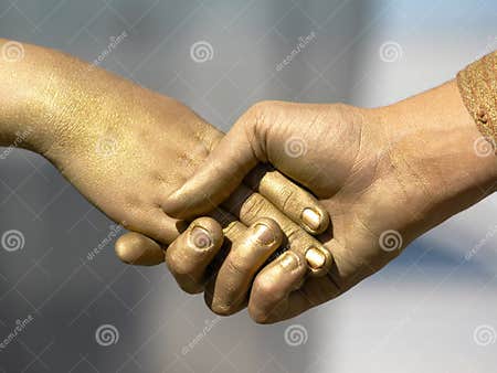 Golden handshake stock image. Image of credit, corporate - 3211683