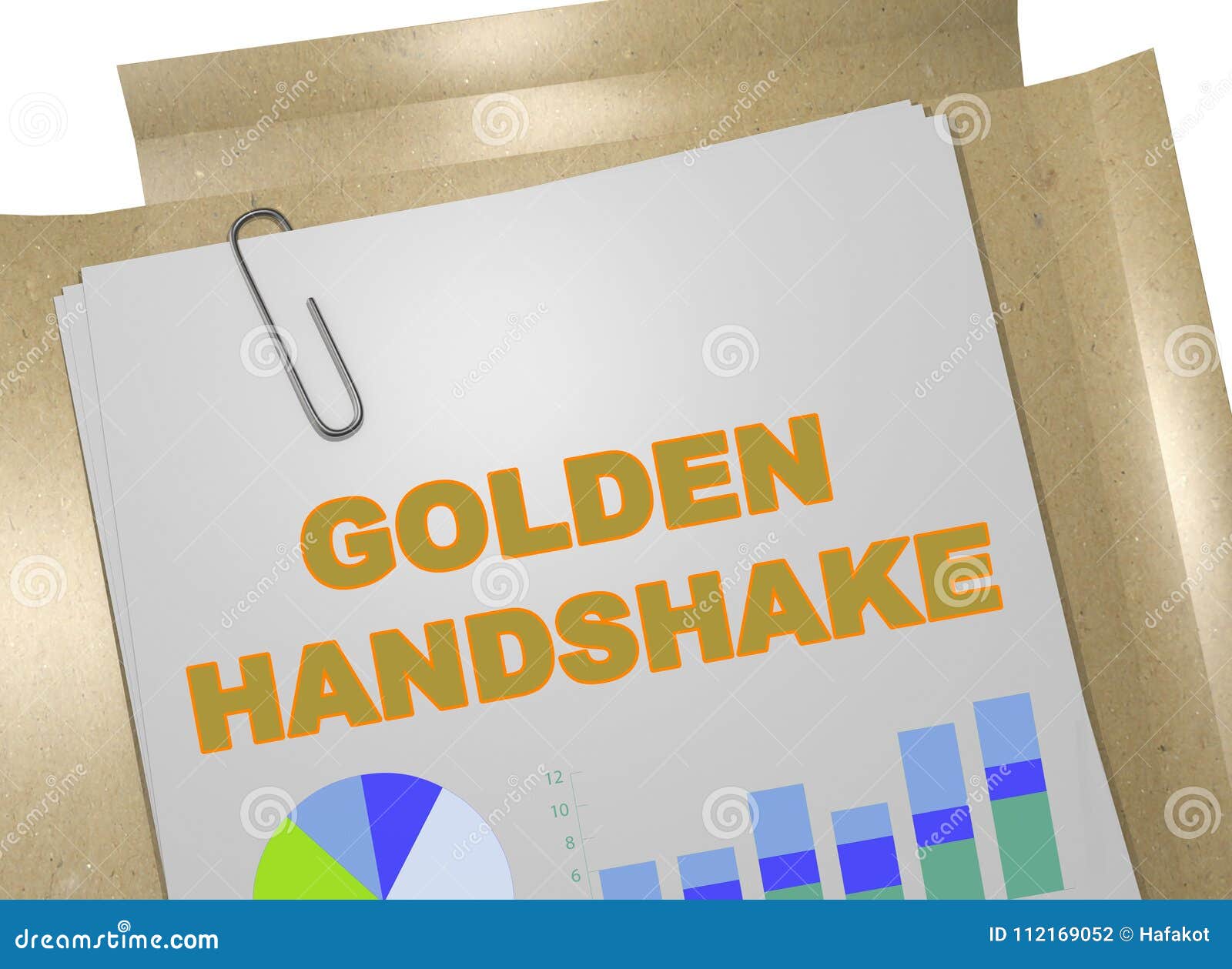 GOLDEN HANDSHAKE concept stock illustration. Illustration of ...