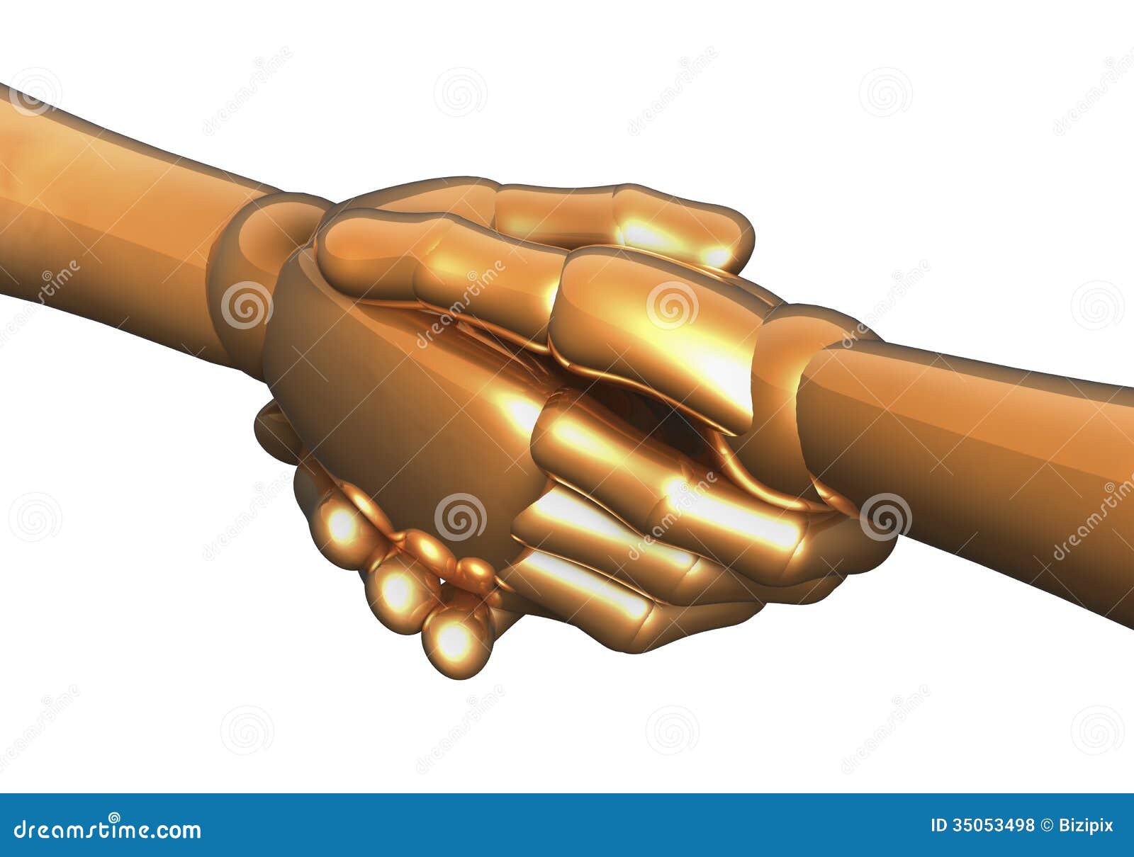 Golden Handshake Word With Green Checkmark Royalty-Free Stock Photo ...