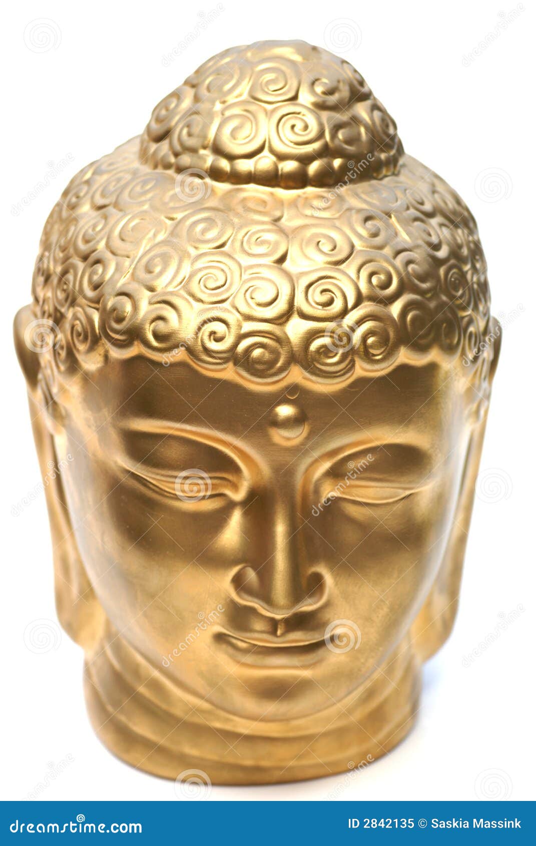 Golden head. stock image. Image of culture, close, spiritual - 2842135