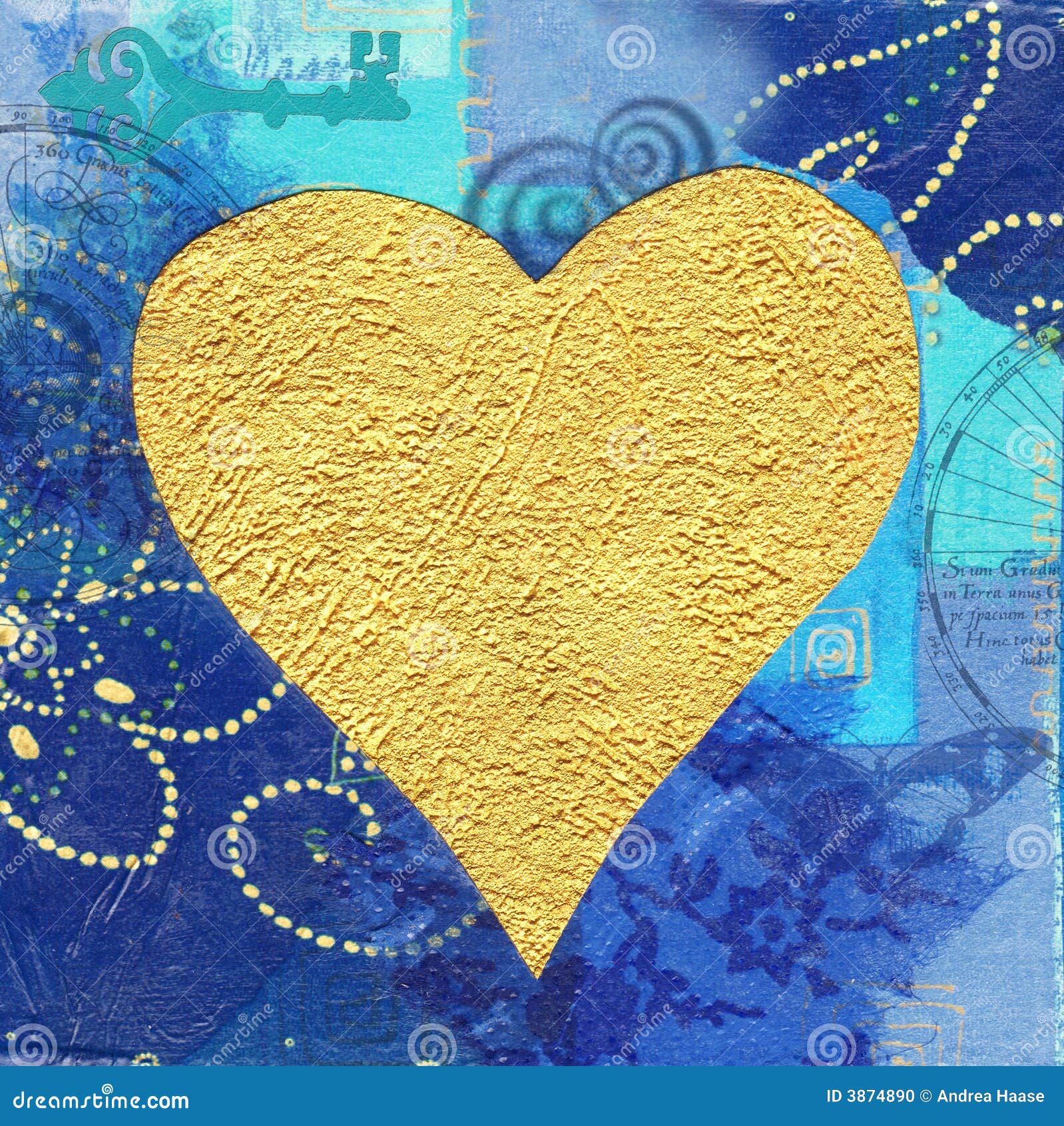 Blue Collage Pattern For Backgrounds Royalty-Free Stock Photo ...