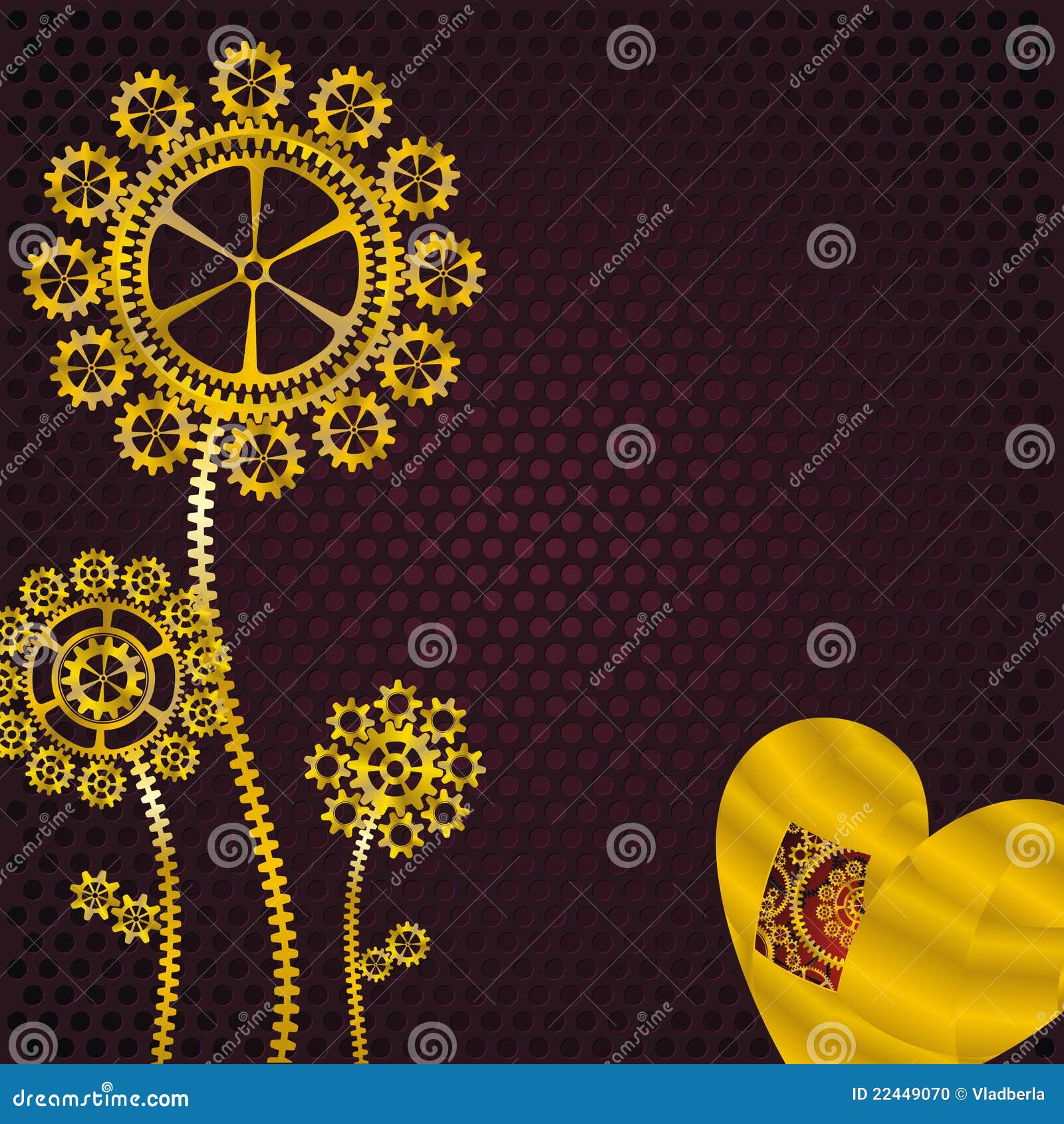 Gear Flowers Logo Vector Illustration | CartoonDealer.com #101704216