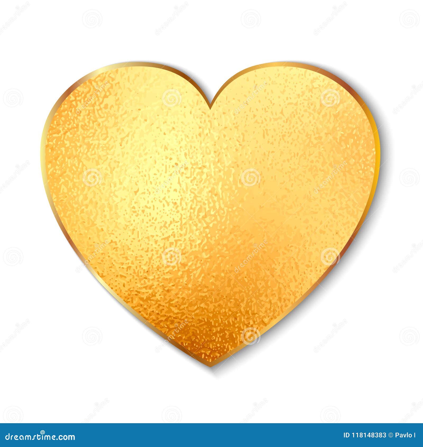 Golden Heart - Stock Vector Stock Image - Image of gold, gambling ...