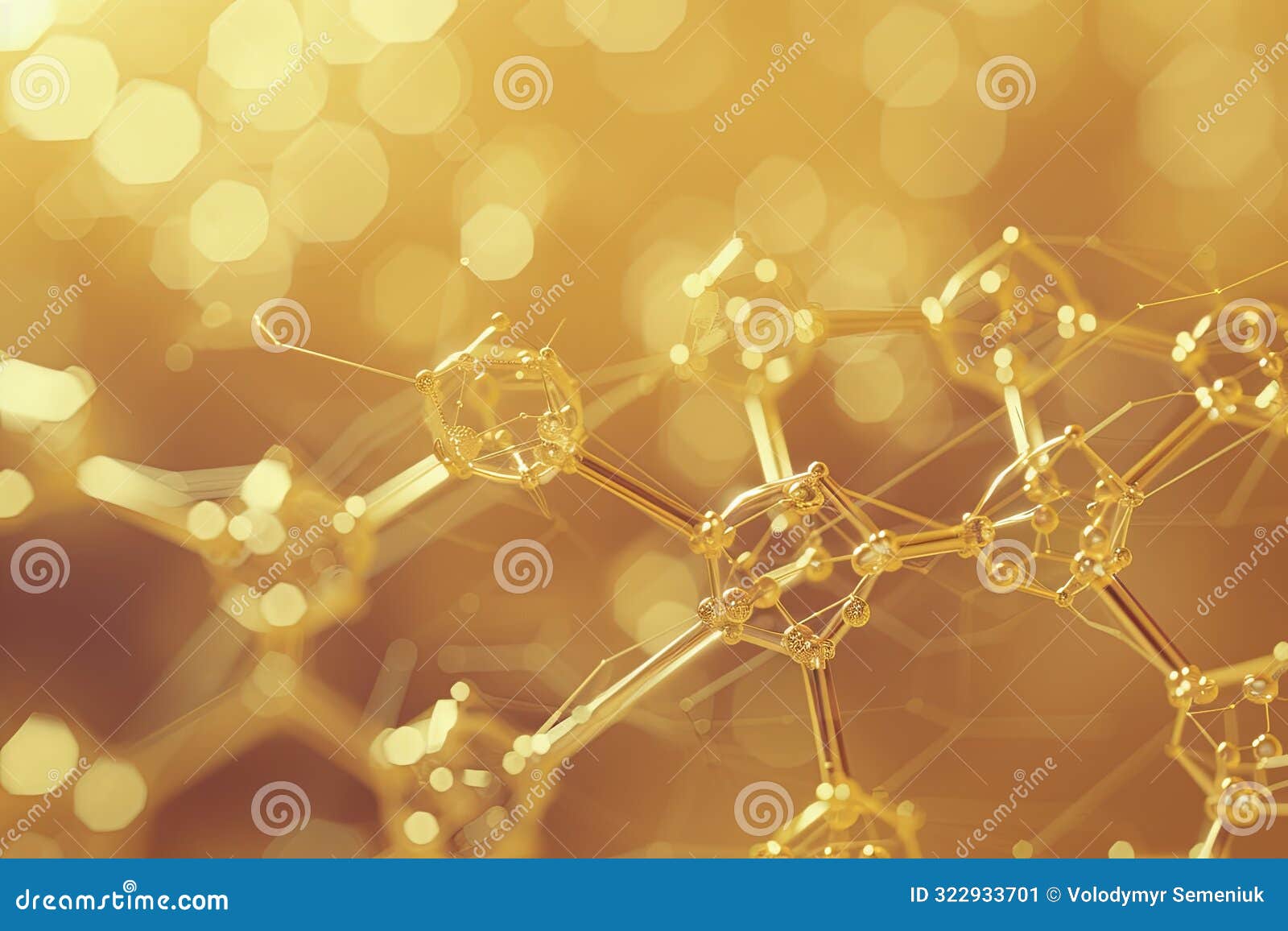 Hexagonal Molecule Badge. Molecular Structure Logo, Molecular Grids And ...