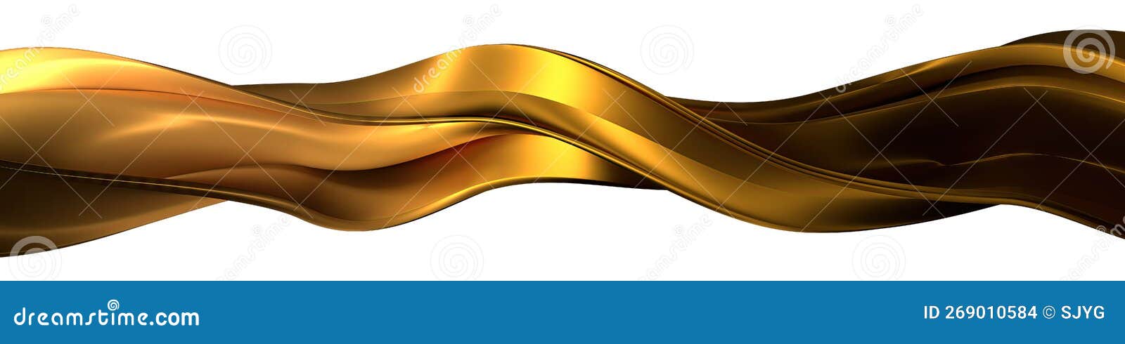 Golden Horizontal Twisted Metal Abstract, Dramatic, Modern, Luxury and ...