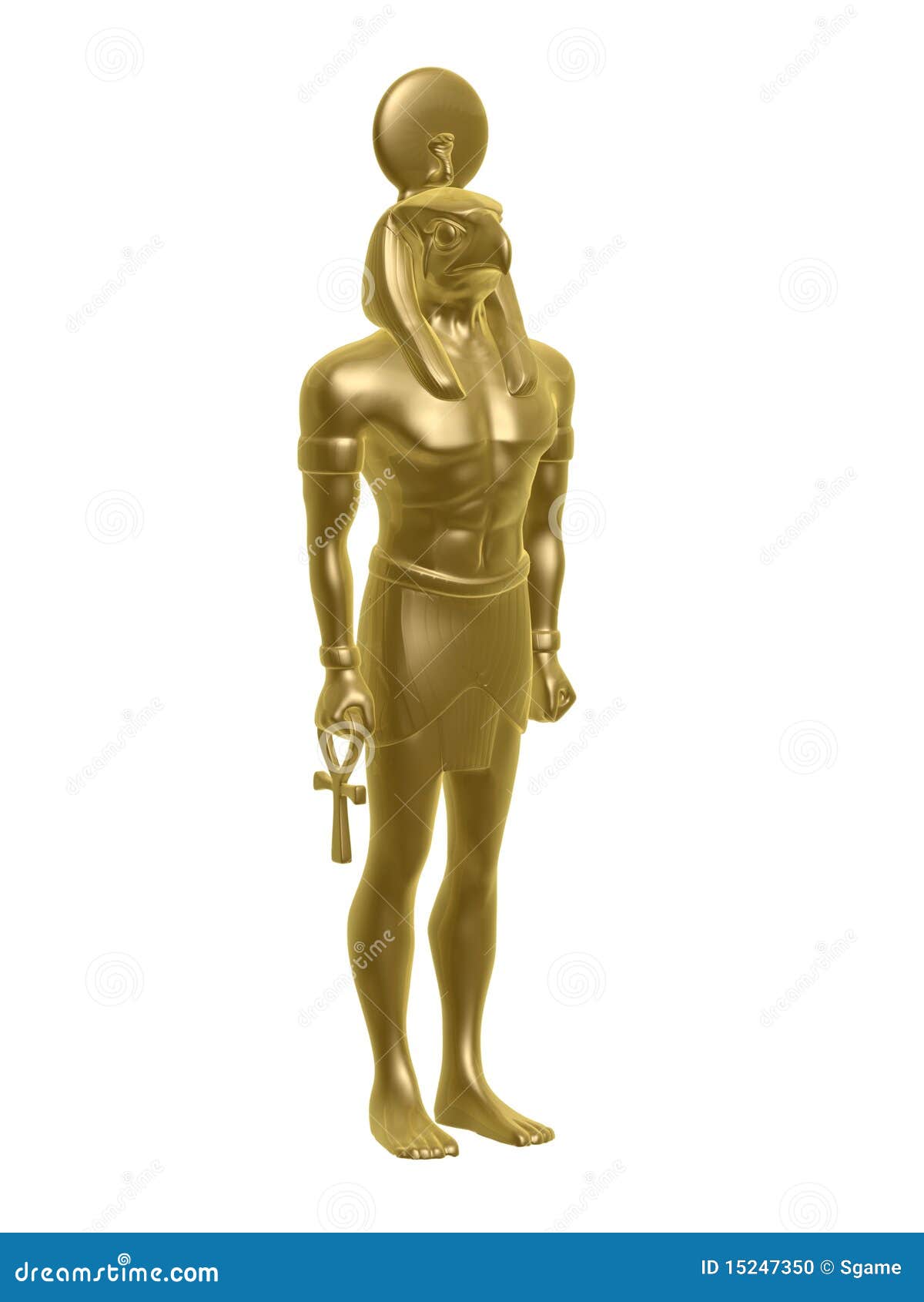 Golden horus stock illustration. Illustration of headed - 15247350