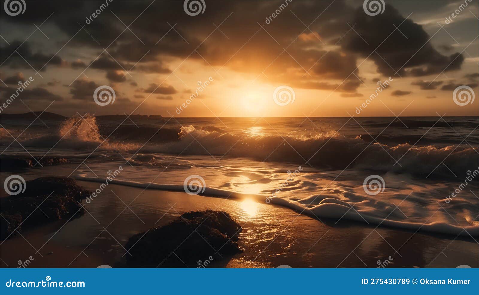 Golden Hour Badlands: Realistic Fantasy Artwork Stock Image ...